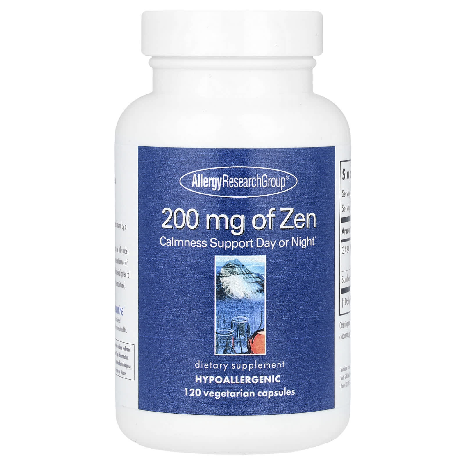 Allergy Research Group, Zen, 200 mg, 120 Vegetarian Capsules | HiLife ...