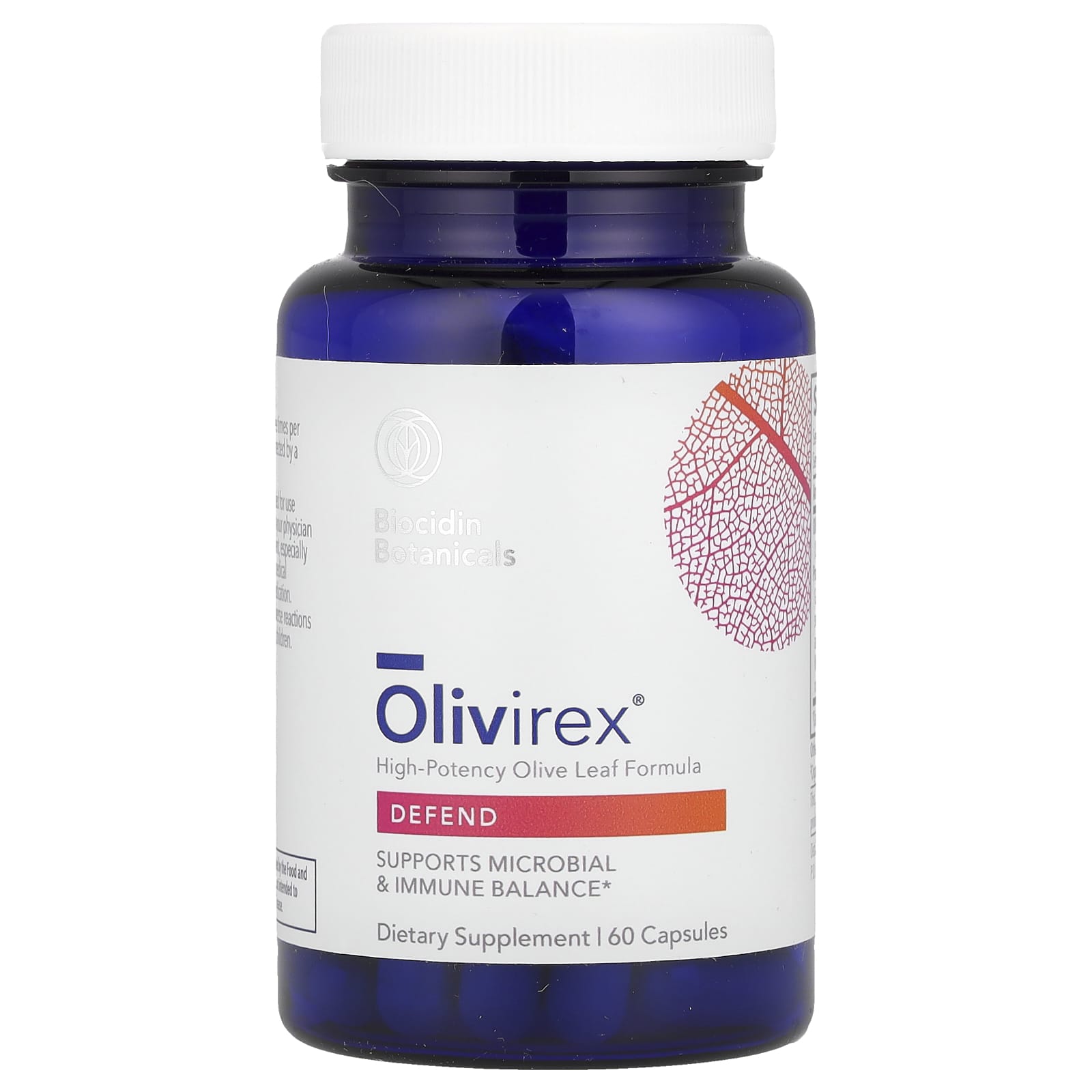 Biocidin Botanicals, Olivirex®, High-Potency Olive Leaf Formula, 60 Ca