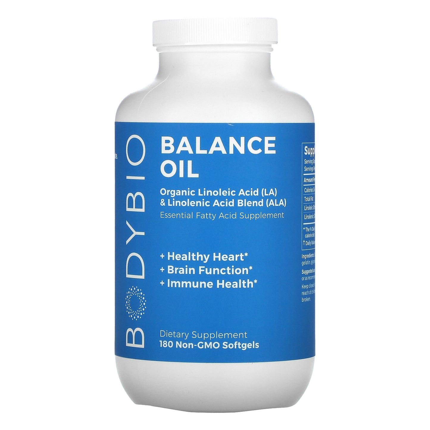 BodyBio, Balance Oil Omega 3 and Omega 6 Essential Fatty Acids, 180 Non ...