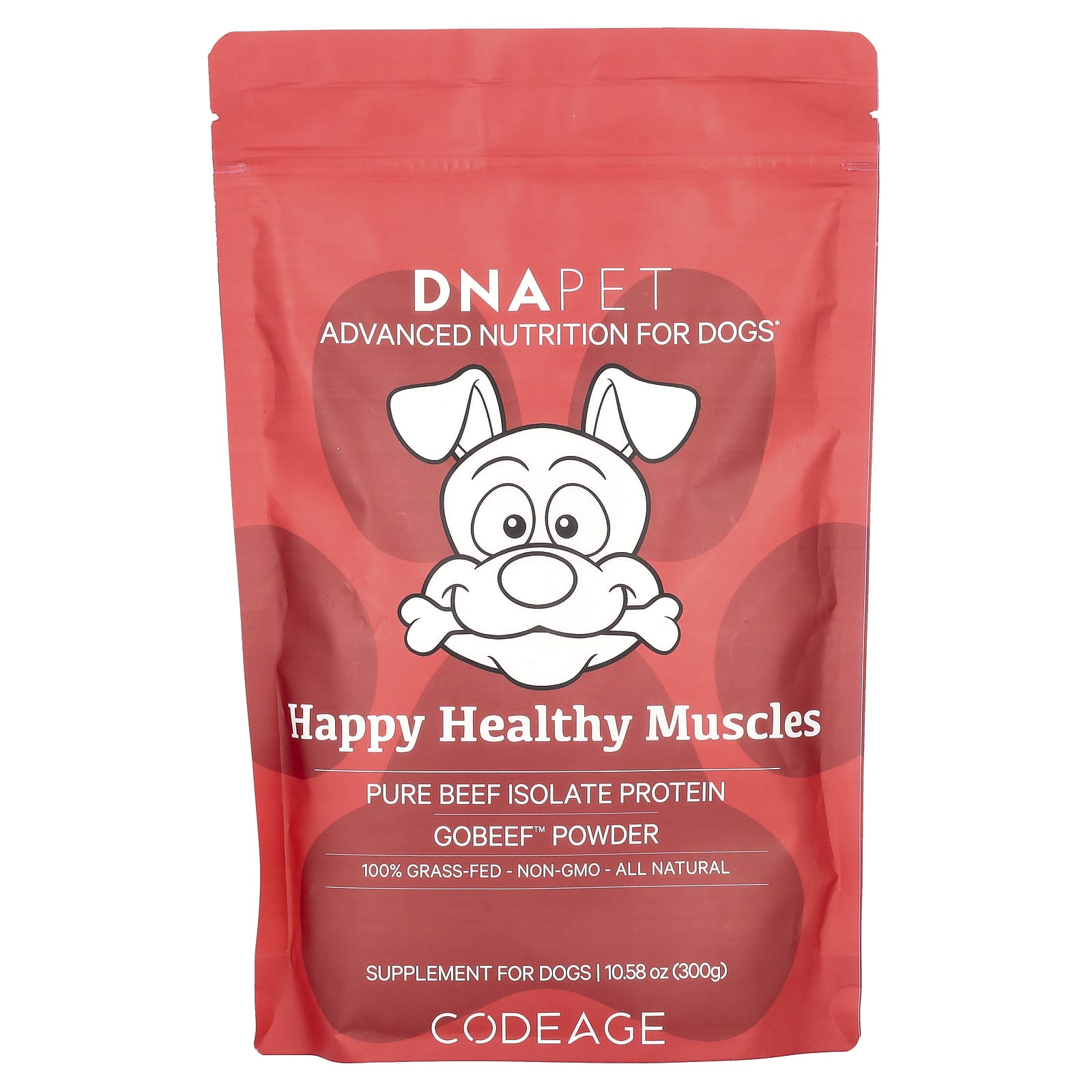 Codeage, DNA Pet, Happy Healthy Muscles, For Dogs, Unflavored, 10.58 oz (300 g) | HiLife Vitamins