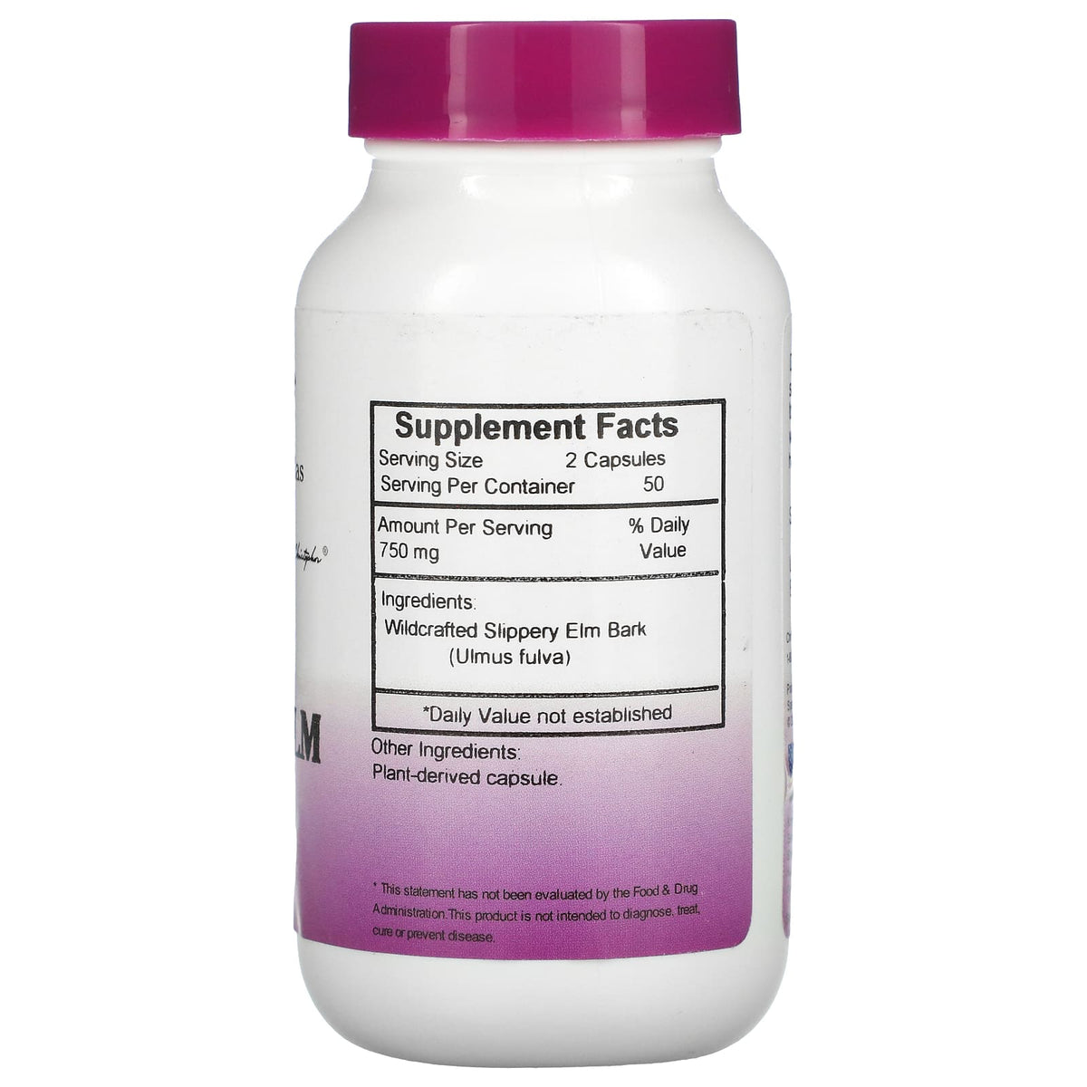 Doctor Christopher, Single Herb Slippery Elm, 100 Capsules | HiLife ...