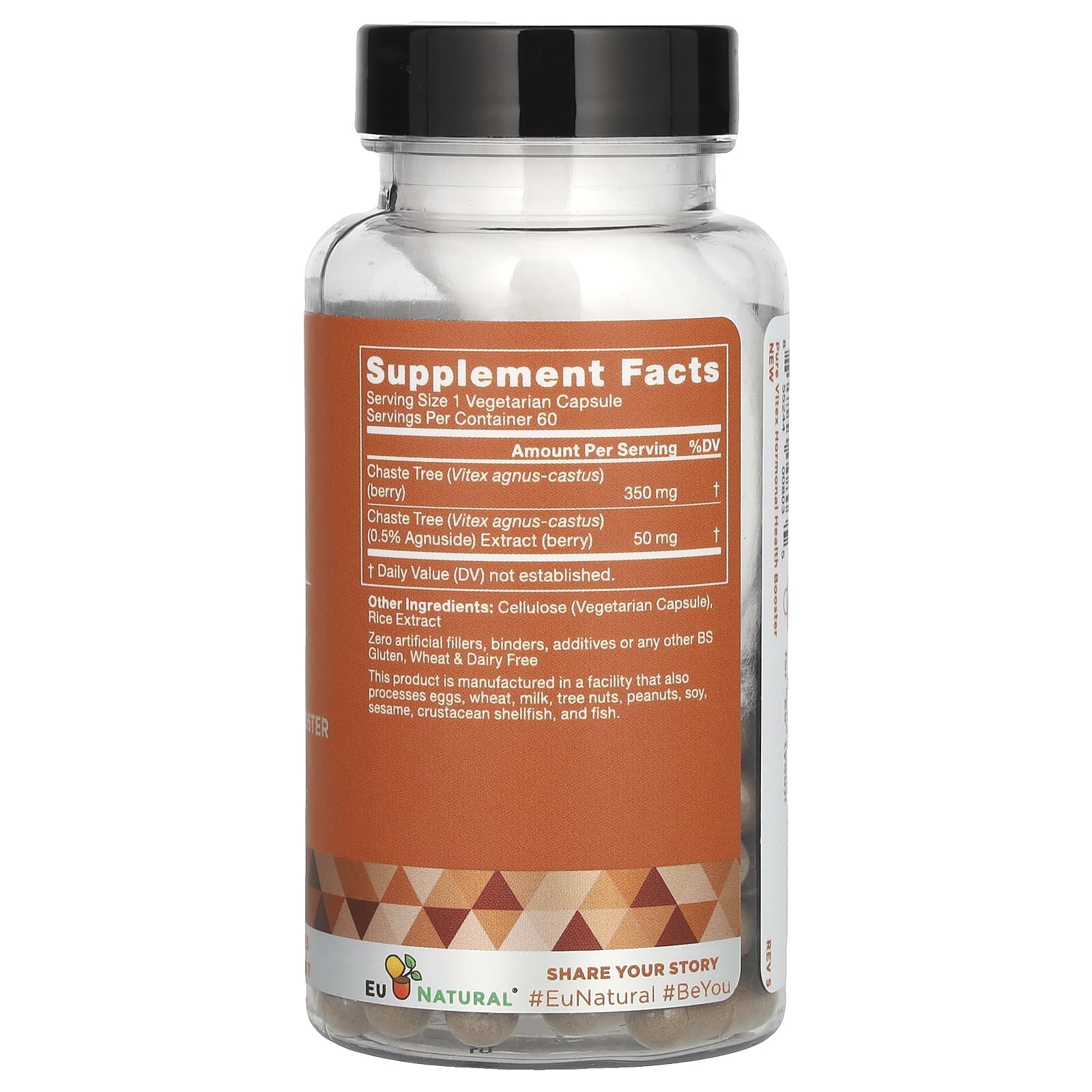 EU Natural, Pure Vitex, 400 mg, 60 Vegetarian Capsules | HiLife Vitamins