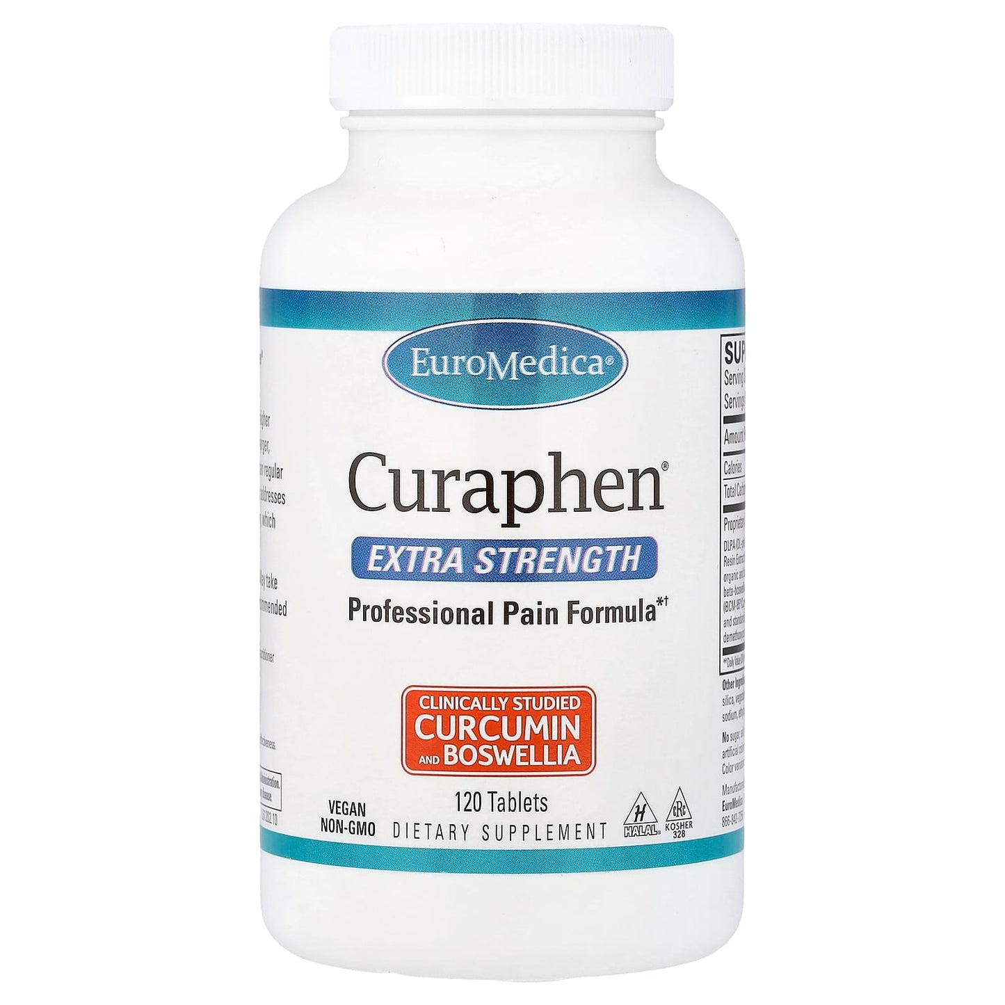EuroMedica, Curaphen®, Extra Strength, 120 Tablets - 367703612023 ...