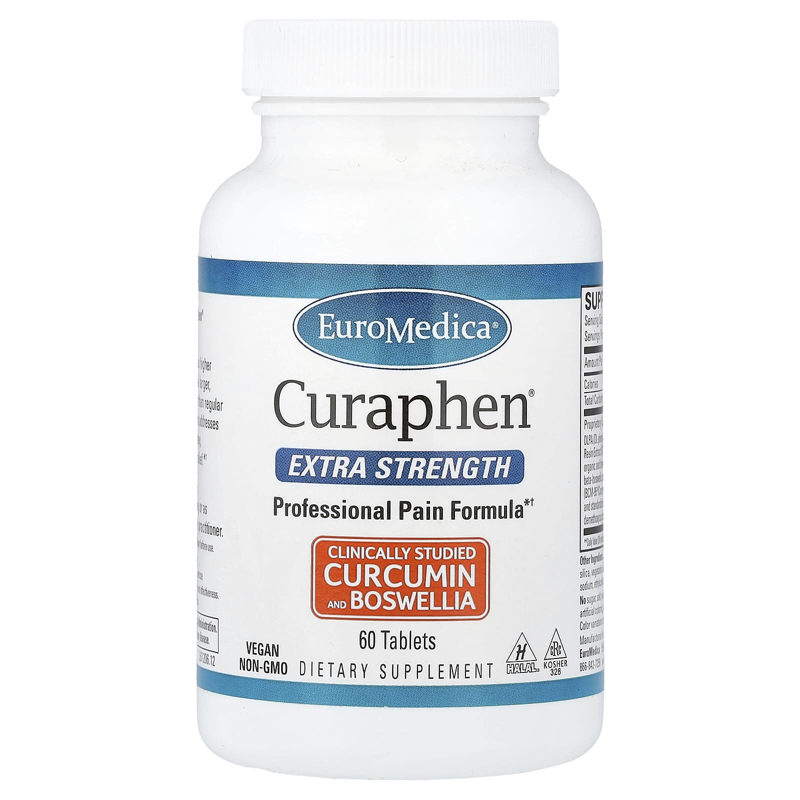 EuroMedica, Curaphen®, Extra Strength, 60 Tablets - 367703612061 ...