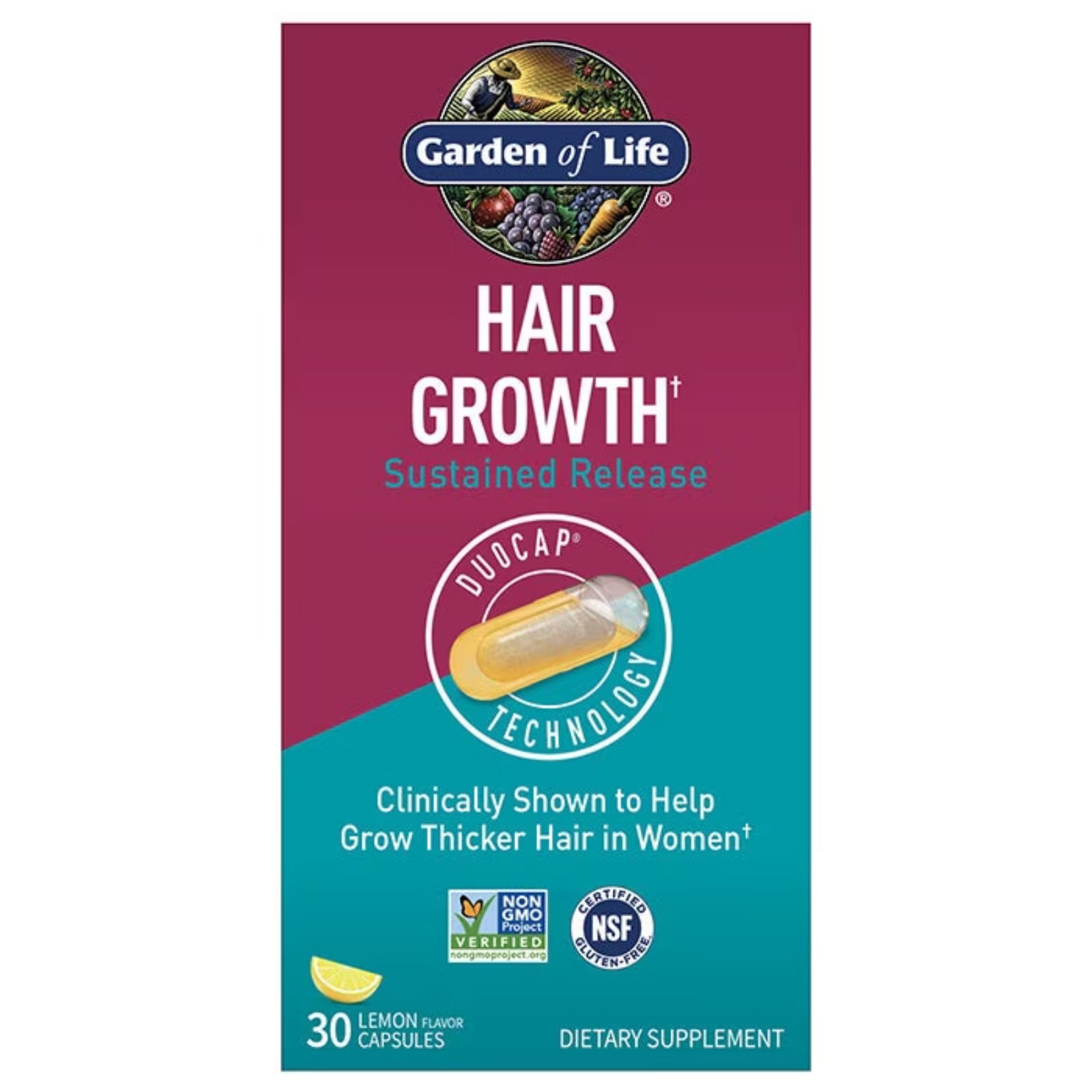 Garden Of Life, Once Daily Hair Growth+ Duocap, 30 Capsules | HiLife ...