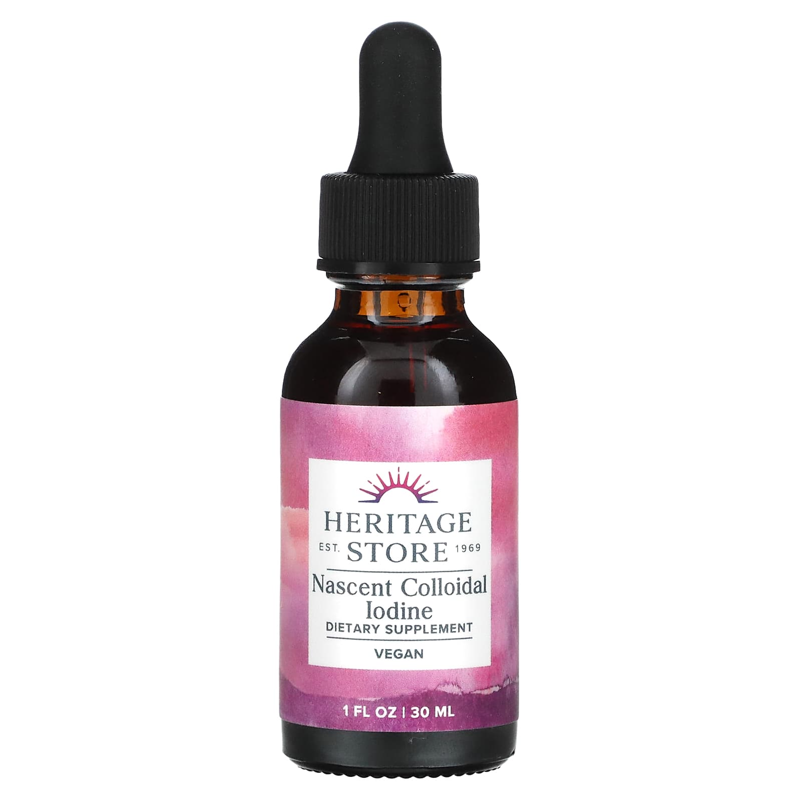 Heritage, Nascent Colloidal Iodine 246 mcg, 1 Oz Drops - 076970842322 ...