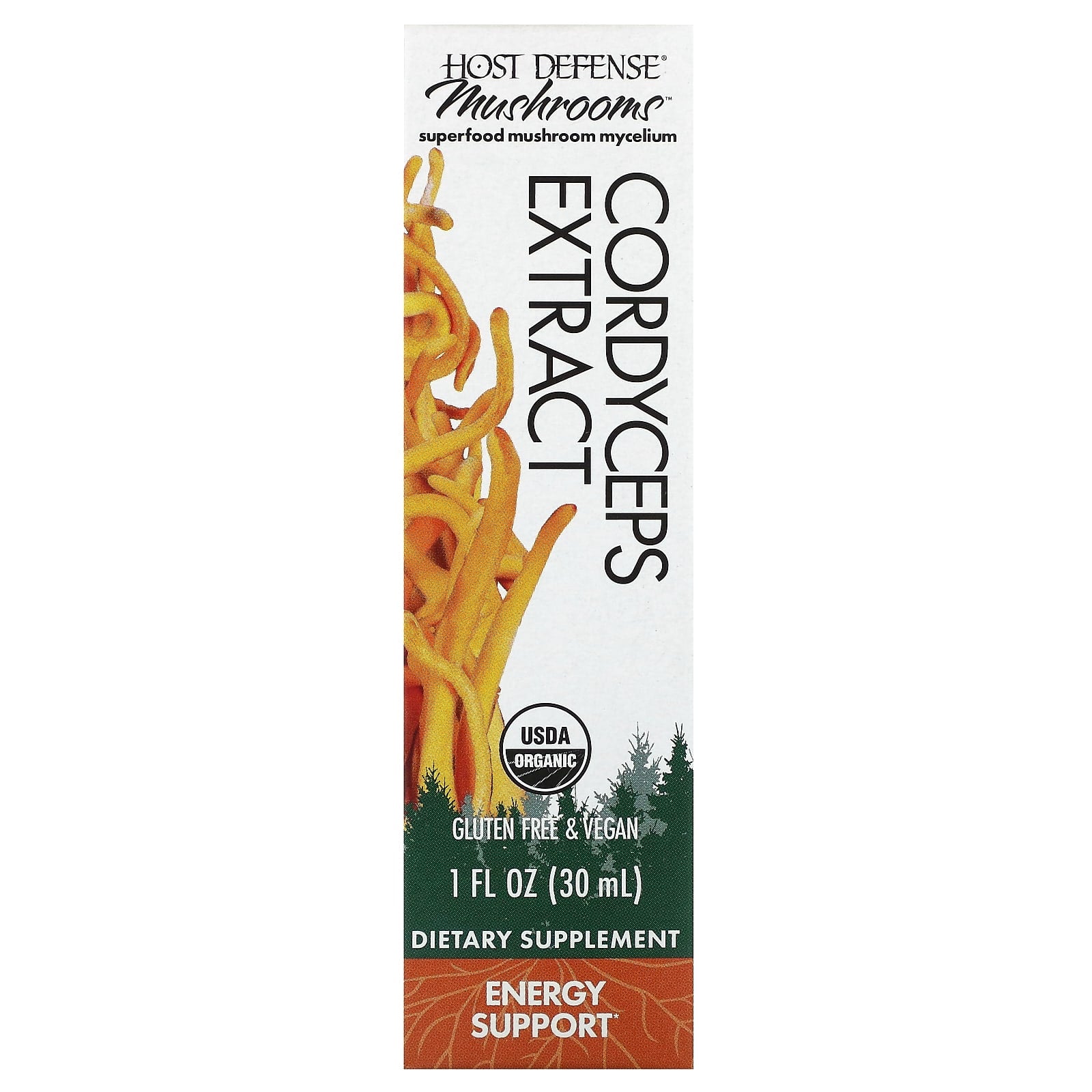 Host Defense, CORDYCEPS (Cordyceps sinensis) Extract, 1 Oz | HiLife ...