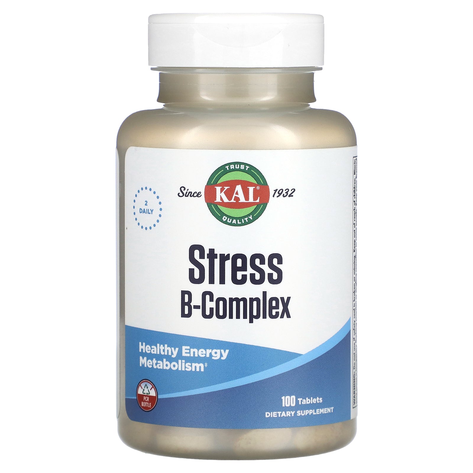 Kal, Stress B Complex, 100 Tablets - 021245100232 | HiLife Vitamins