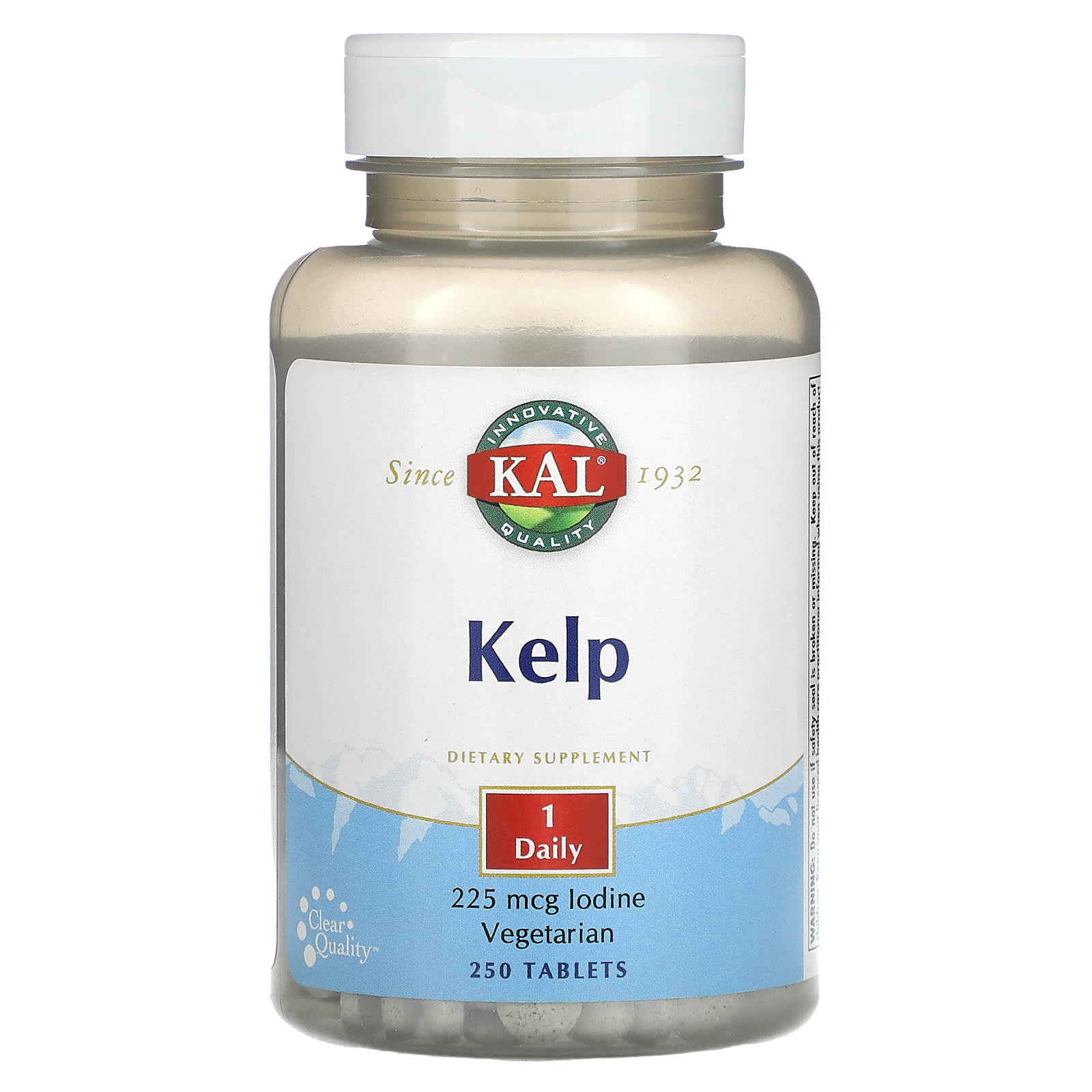 Kal, Kelp Iodine 45mg/225mcg, 250 Tablets - 021245754008