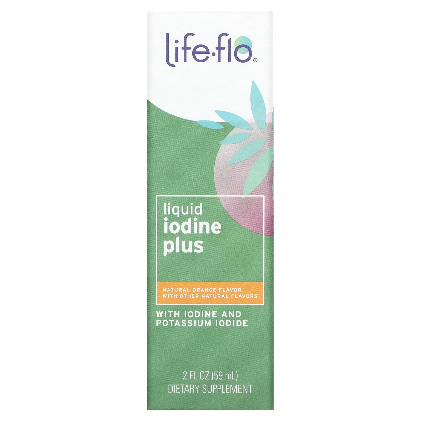 Life-Flo, Liquid Iodine Plus Orange, 2 Oz - 645951282213 | HiLife Vitamins