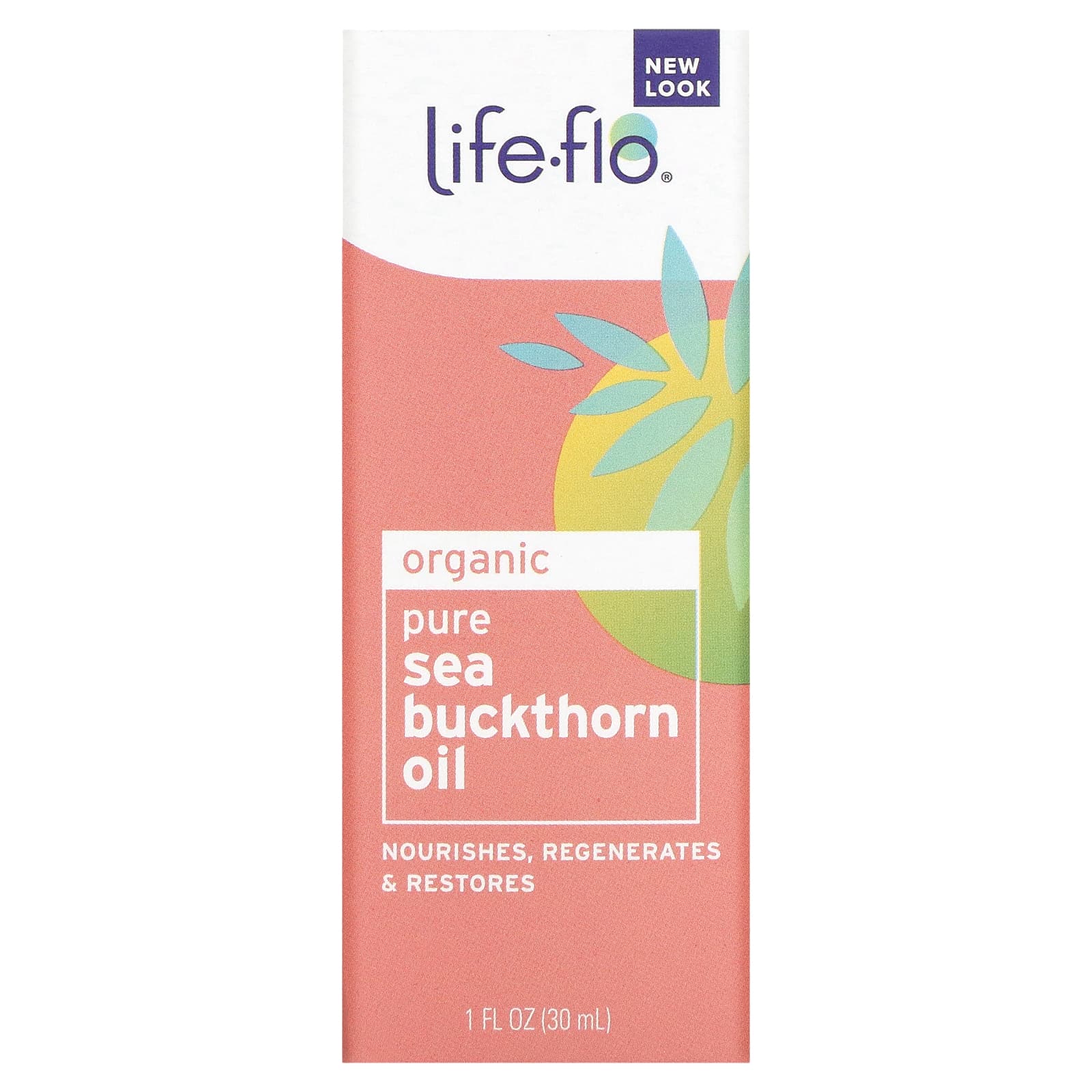 Life-Flo, Organic Pure Sea Buckthorn Oil, 1 Oz - 645951655710
