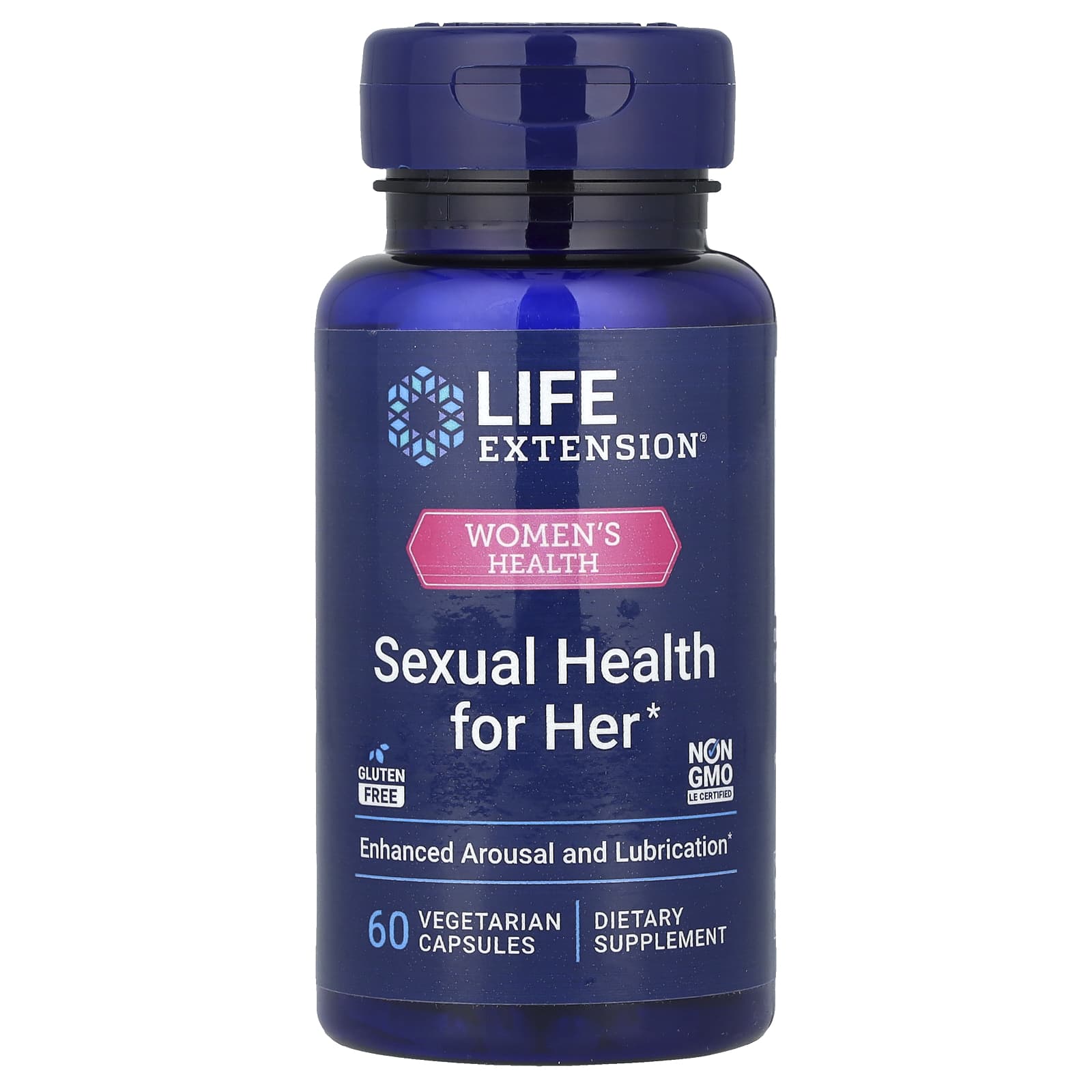 Life Extension, Women's Health, Sexual Health for Her, 60 Vegetarian C ...