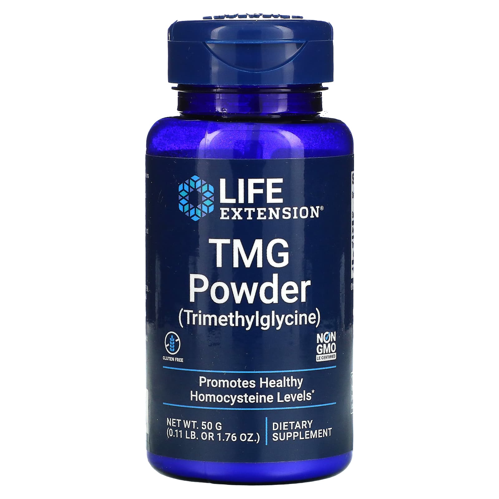 Life Extension, TMG Powder (Trimethylglycine), 50 grams Powder | HiLife ...