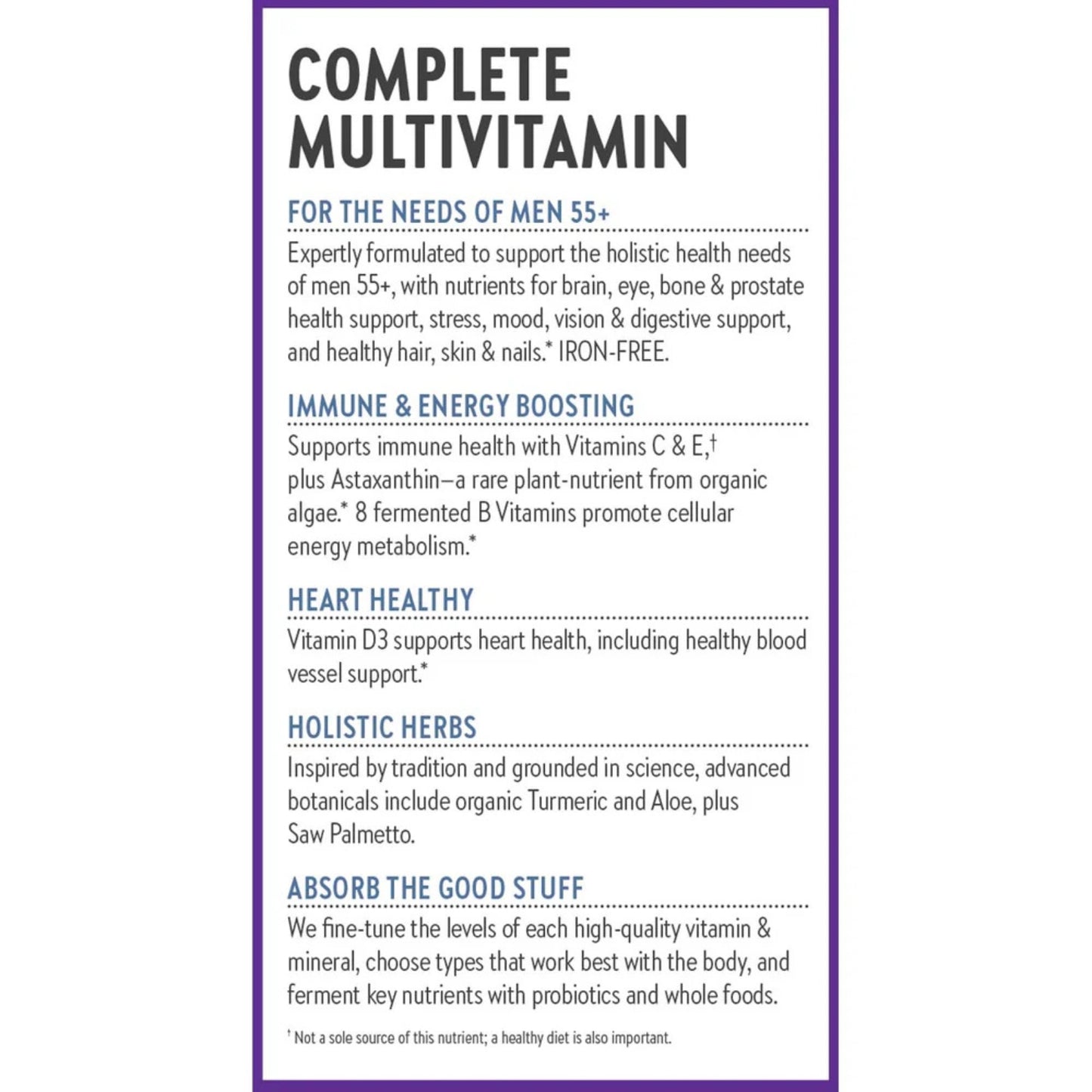 New Chapter, One Daily Every Man™'s Multivitamin 55+, 96 Vegetarian ...