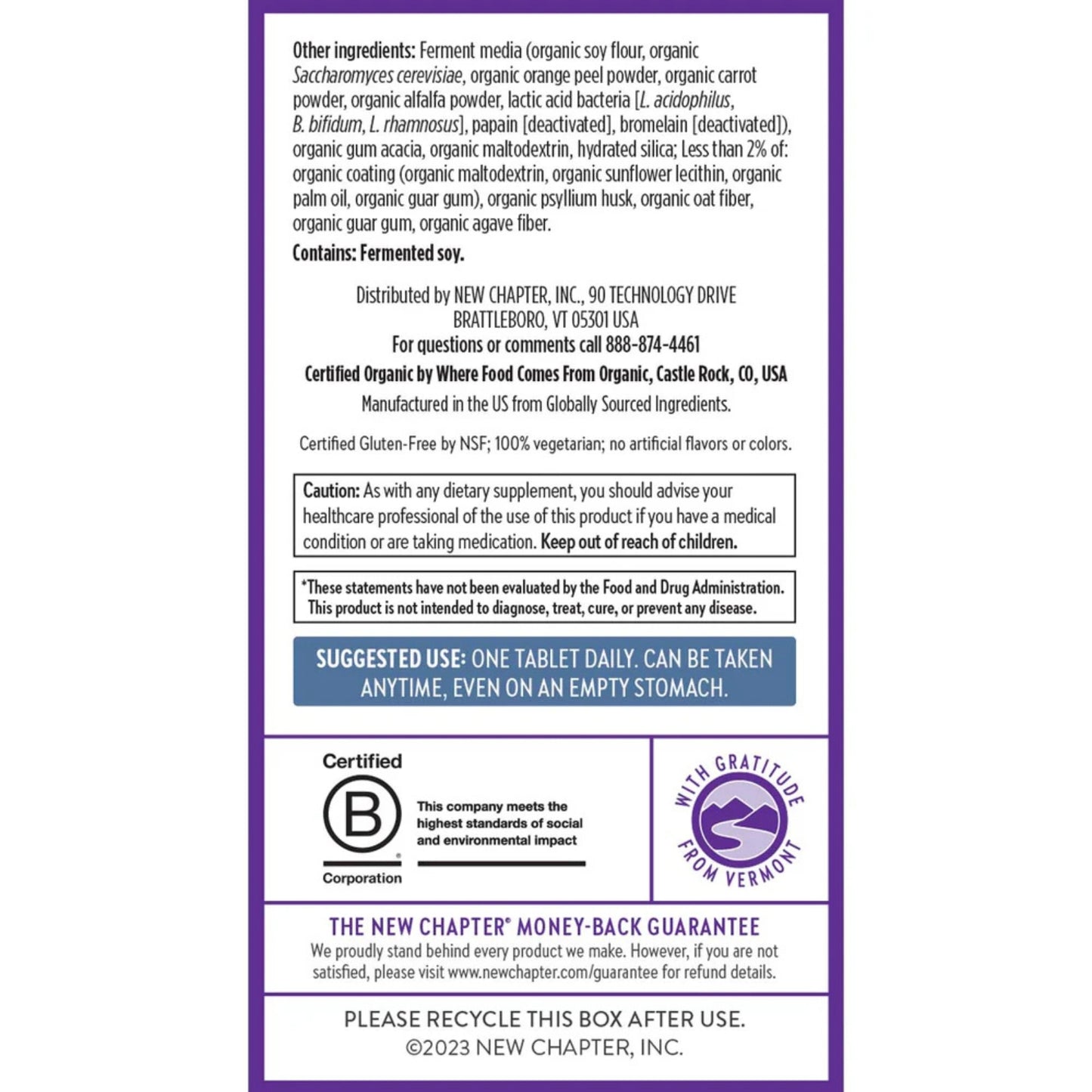 New Chapter, One Daily Every Man™'s Multivitamin 55+, 96 Vegetarian ...