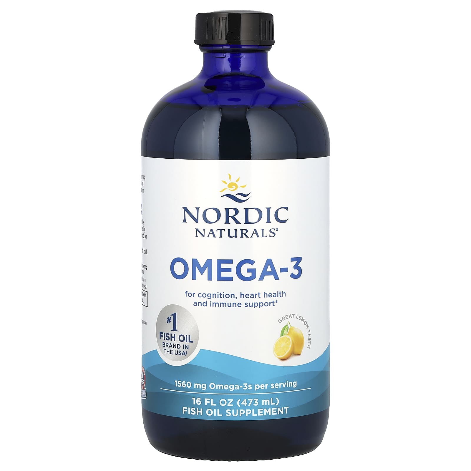 Nordic Naturals, Omega-3, Lemon, 1,560 mg, 16 fl oz (473 ml) | HiLife ...