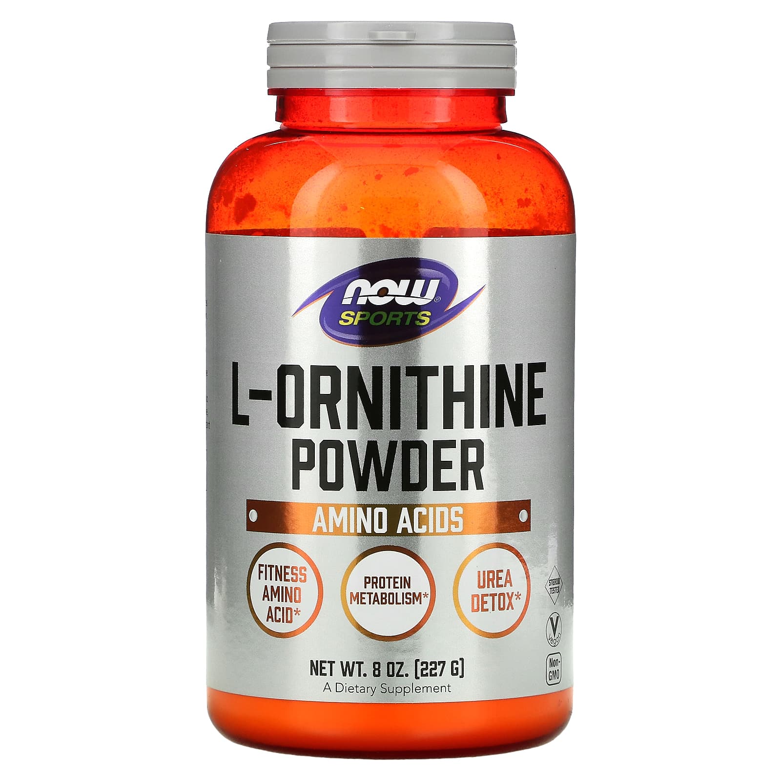 Now Foods, Ornithine, 8 OZ Powder - 733739002501 | HiLife Vitamins