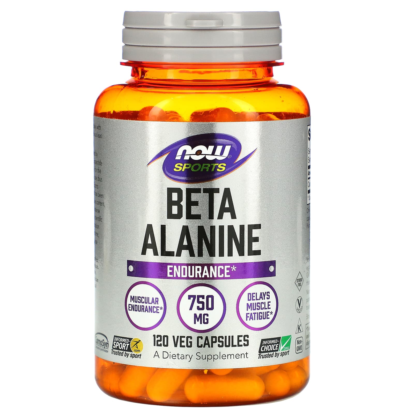 Now Foods, BETA ALANINE 120, 120 Capsules | HiLife Vitamins