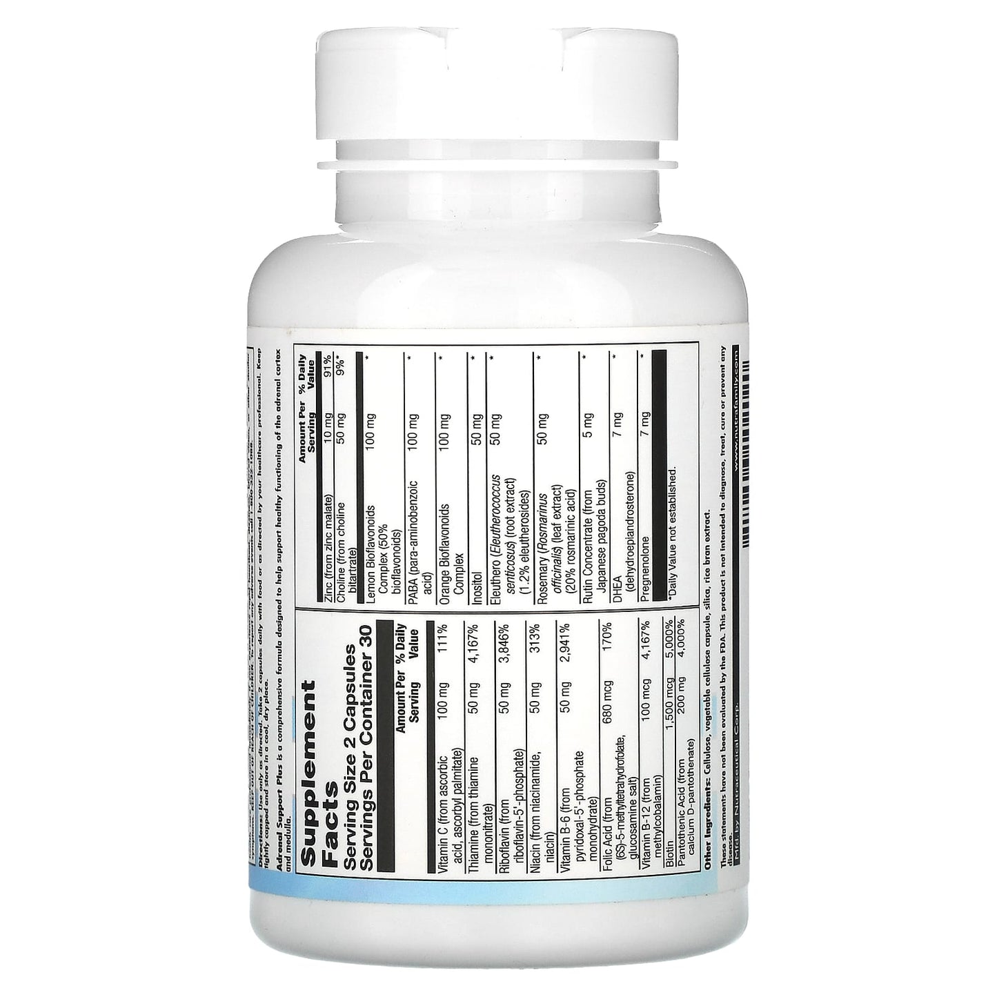 Nutra BioGenesis, Adrenal Support Plus, 60 Vegatable Capsules | HiLife ...