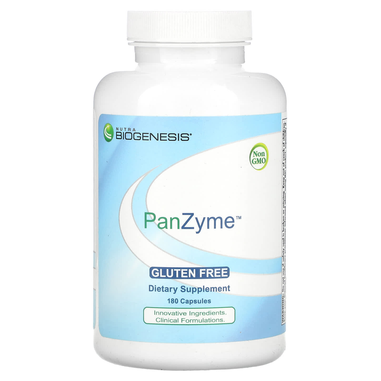 Nutra BioGenesis, PanZyme, 180 Capsules | HiLife Vitamins