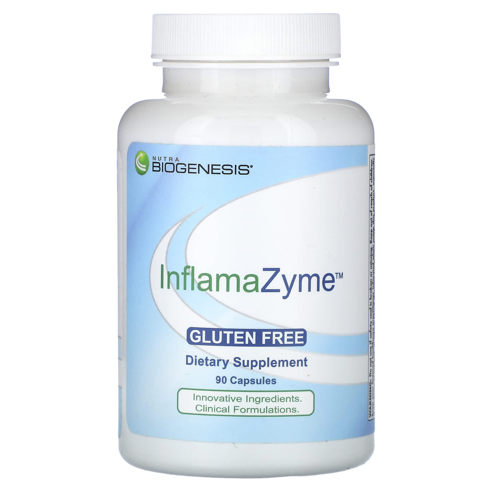 Nutra BioGenesis, InflamaZyme, 90 Capsules - 812806102877 | HiLife Vitamins