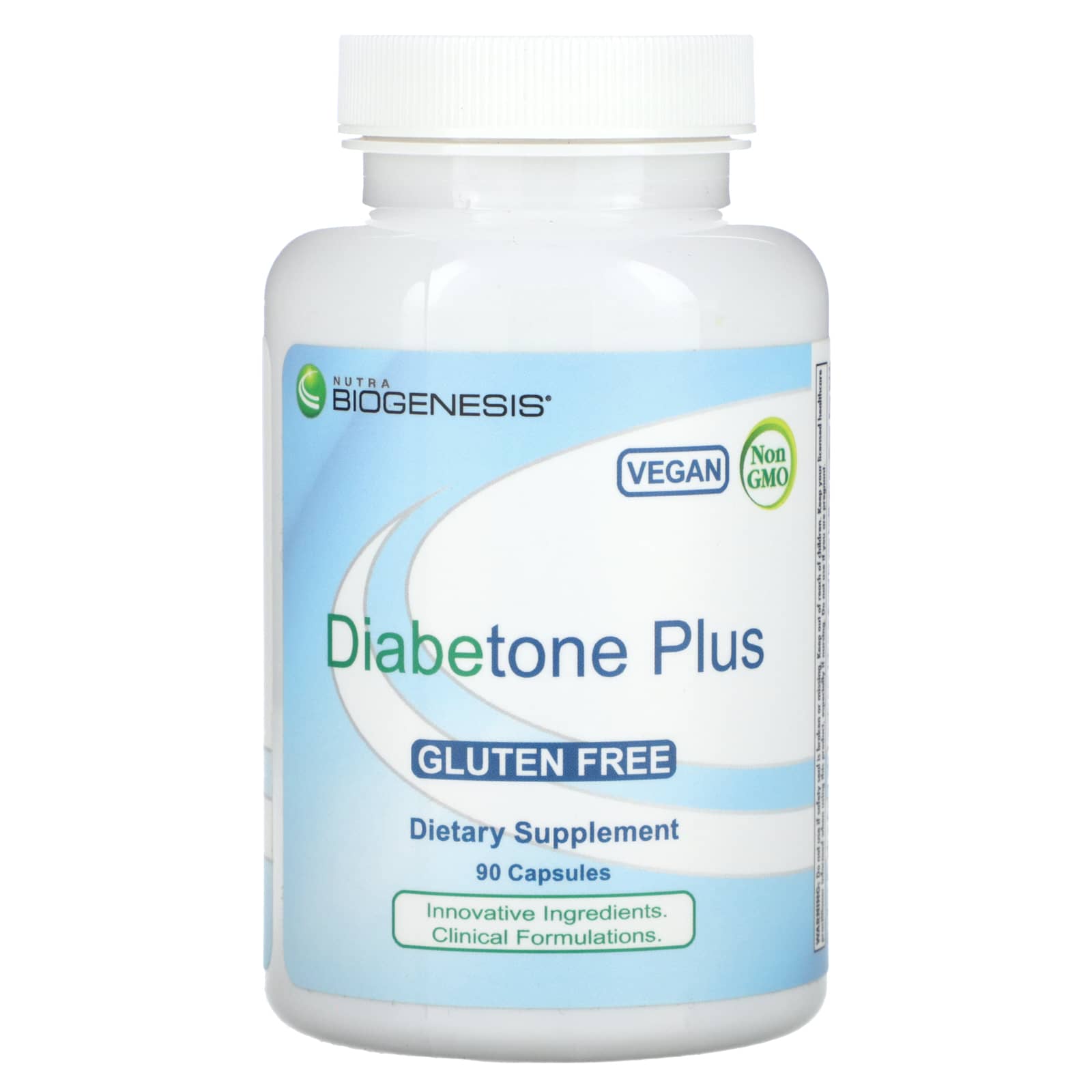 Nutra BioGenesis, Diabetone Plus, 90 Vegatable Capsules | HiLife Vitamins