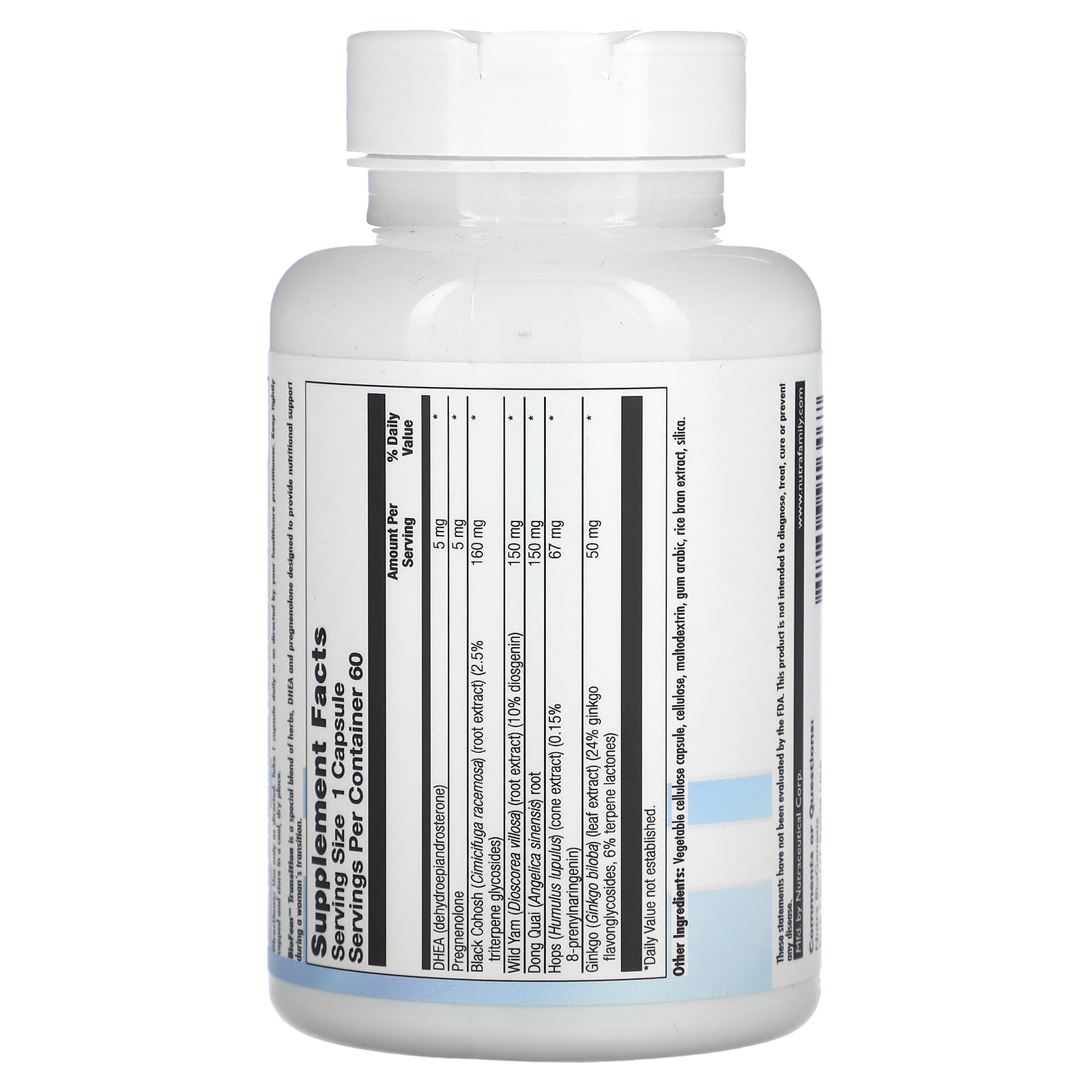 Nutra BioGenesis, BioFem Transition, 60 Vegatable Capsules | HiLife ...