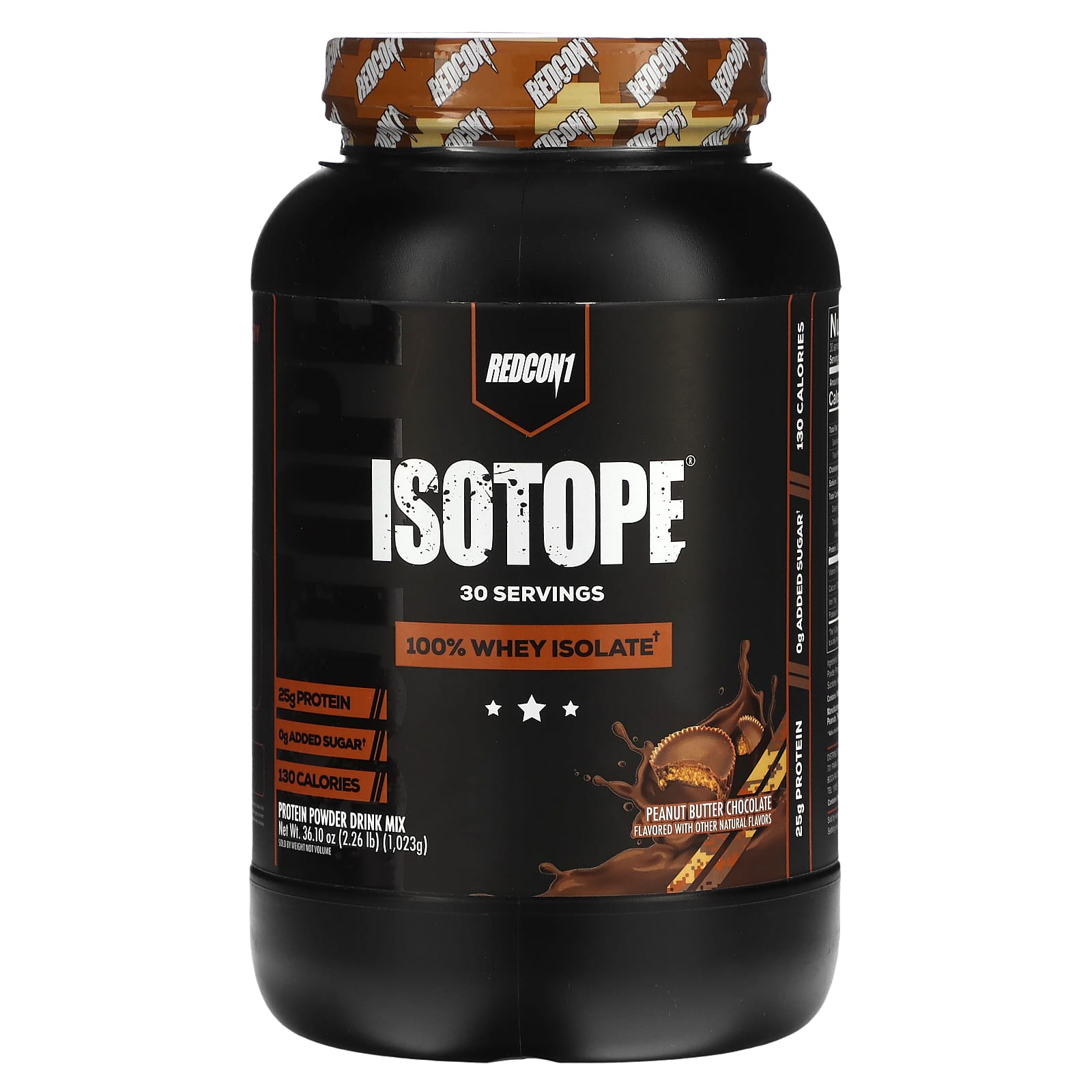 Redcon1, Isotope, 100% Whey Isolate, Peanut Butter Chocolate, 2.26 lb ...