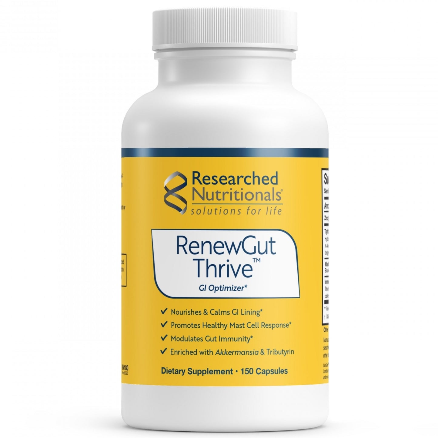 Researched Nutritionals, RenewGut Thrive™, 150 Capsules | HiLife Vitamins