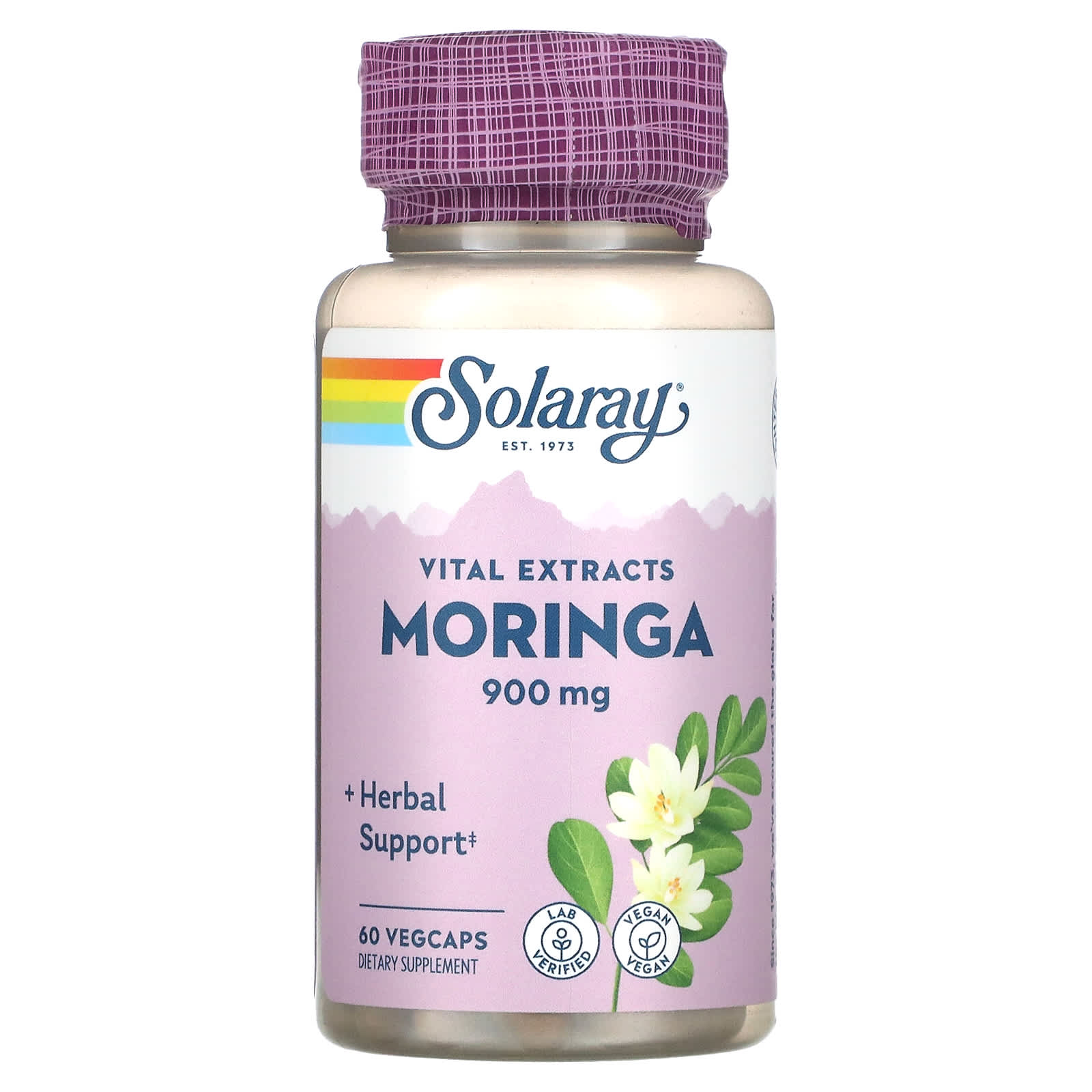 Solaray, Moringa 450 mg, 60 VegCaps - 076280846966 | HiLife Vitamins