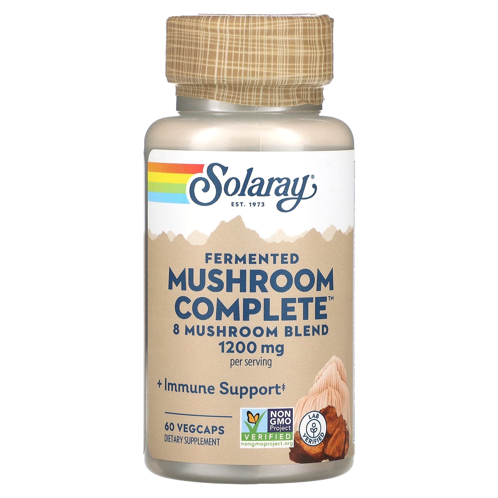 Solaray, Organically Grown Fermented Mushroom Complete, 60 VegCaps ...