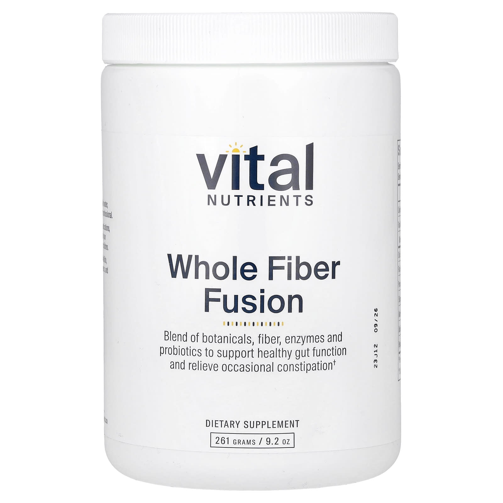 Vital Nutrients, Whole Fiber Fusion, 9.2 oz (261 g) | HiLife Vitamins