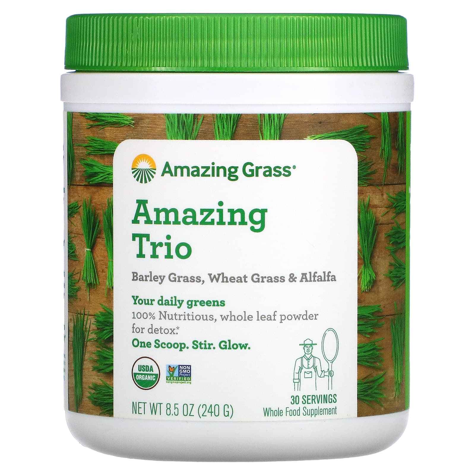 Amazing Grass, Amazing Trio 30 Servings, 8.5 Oz - 829835000753