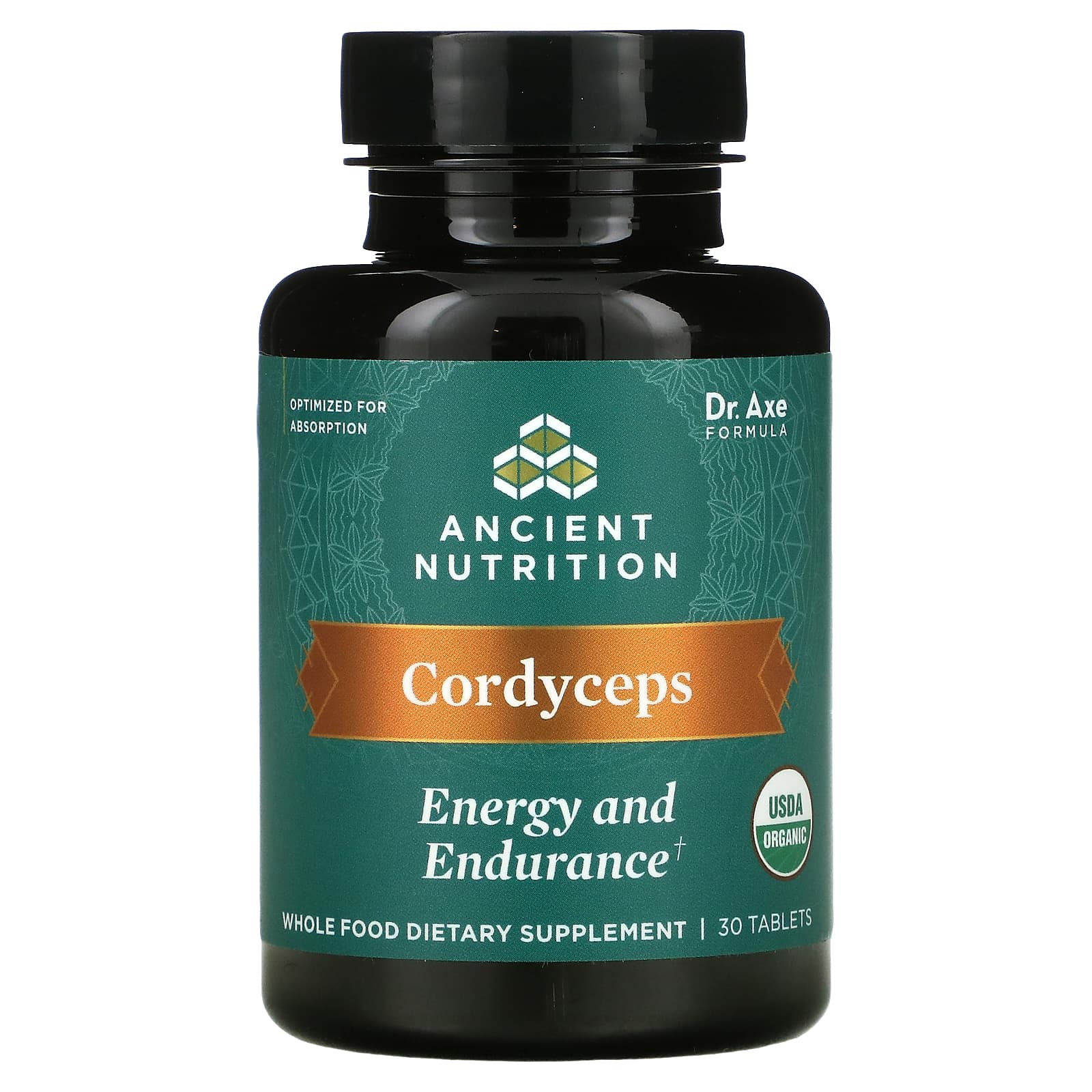 Ancient Nutrition, Cordyceps, Energy and Endurance, 30 Tablets | HiLife ...