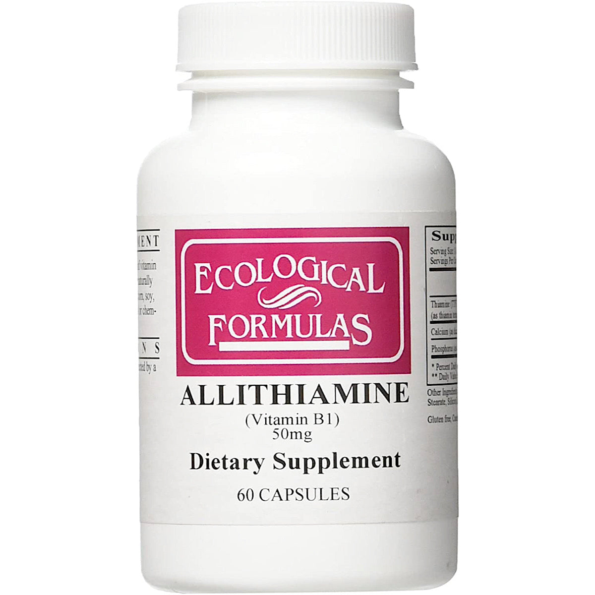 Ecological Formulas, Allithiamine B1 50mg, 60 Capsules | HiLife Vitamins
