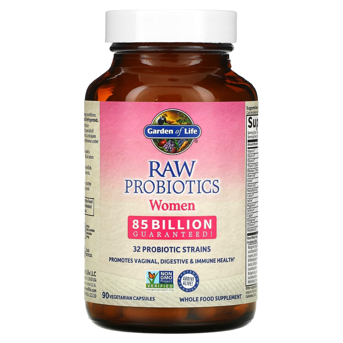 Garden Of Life, Raw Probiotics Women, 90 Vegetarian Capsules | HiLife ...