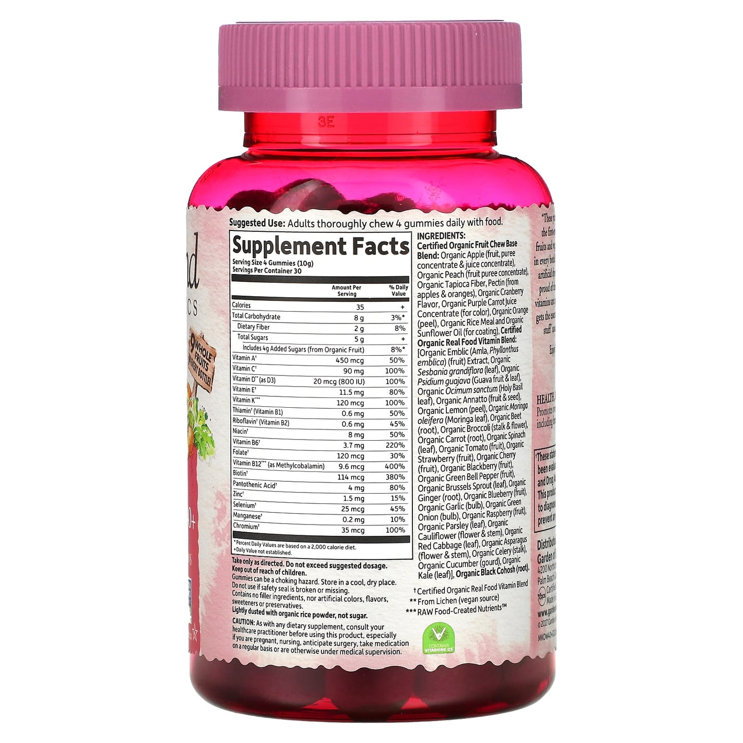 Garden Of Life, mykind Organics Womens 40+ Multi, 120 Gummies | HiLife ...