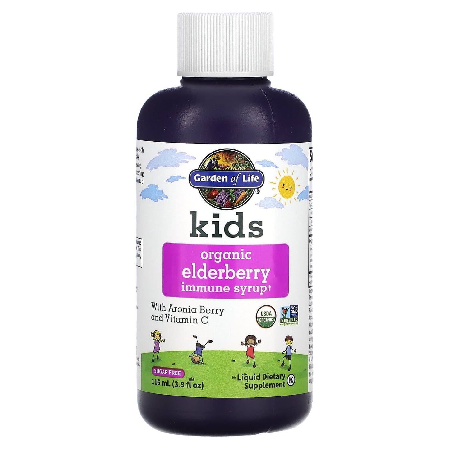 Garden Of Life, Kids Organic Elderberry Immune Syrup, 3.9 fl oz ...