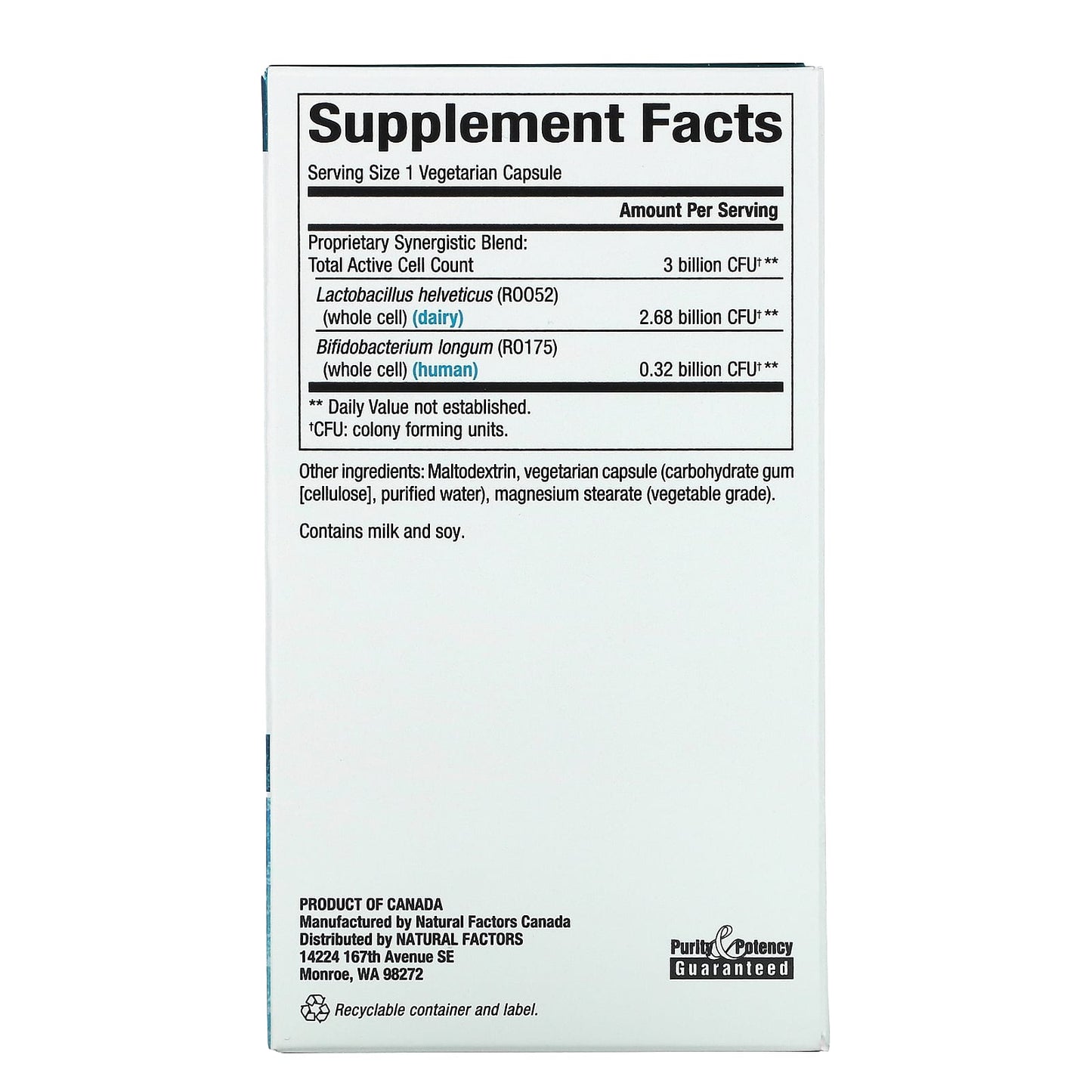 Natural Factors, Calm Biotic, 3 Billion, 30 Vegetarian Capsules ...