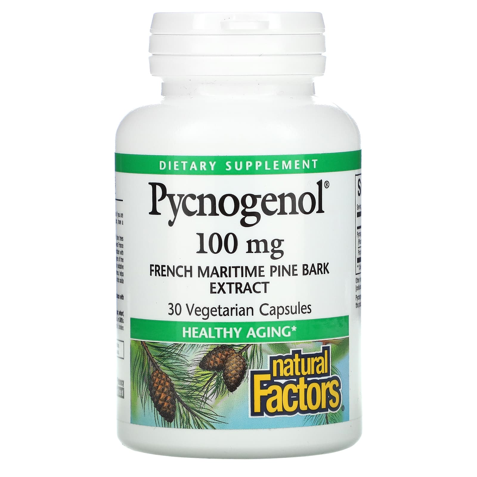 Natural Factors, Pycnogenol, 100 mg, 30 Capsules | HiLife Vitamins