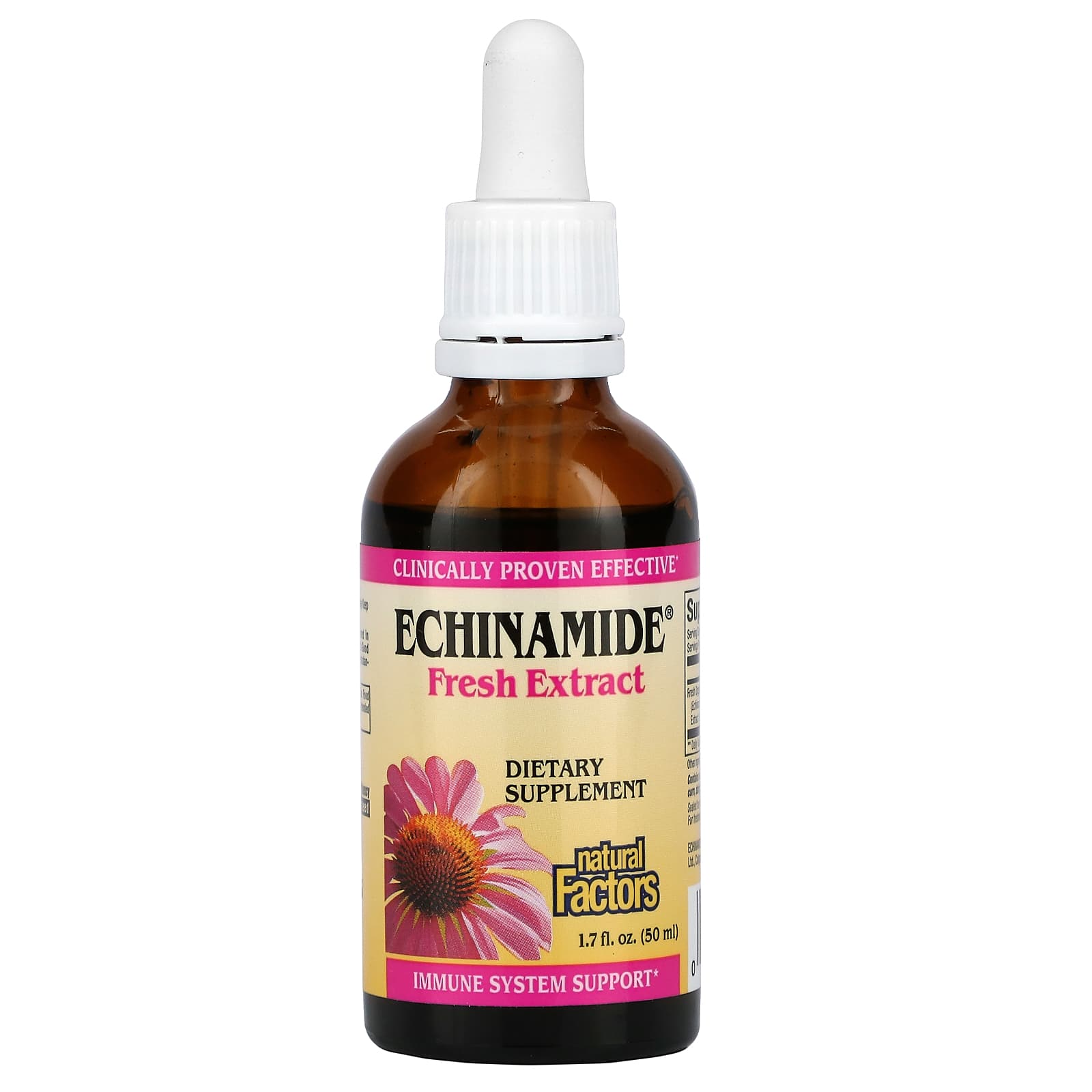 Natural Factors, Echinamide® Fresh Herb Extract, 1.7 Oz Liquid | HiLife ...