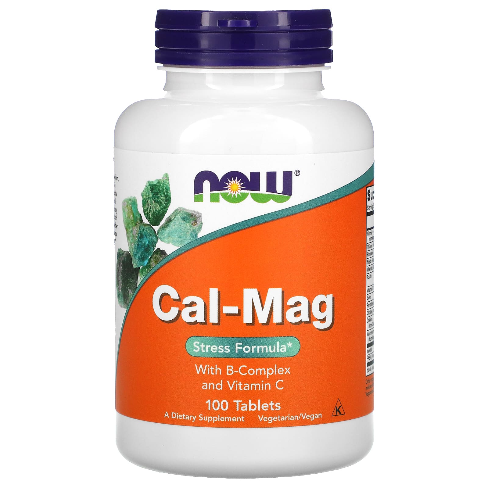 Now Foods, CAL-MAG STRESS, 100 Tablets | HiLife Vitamins