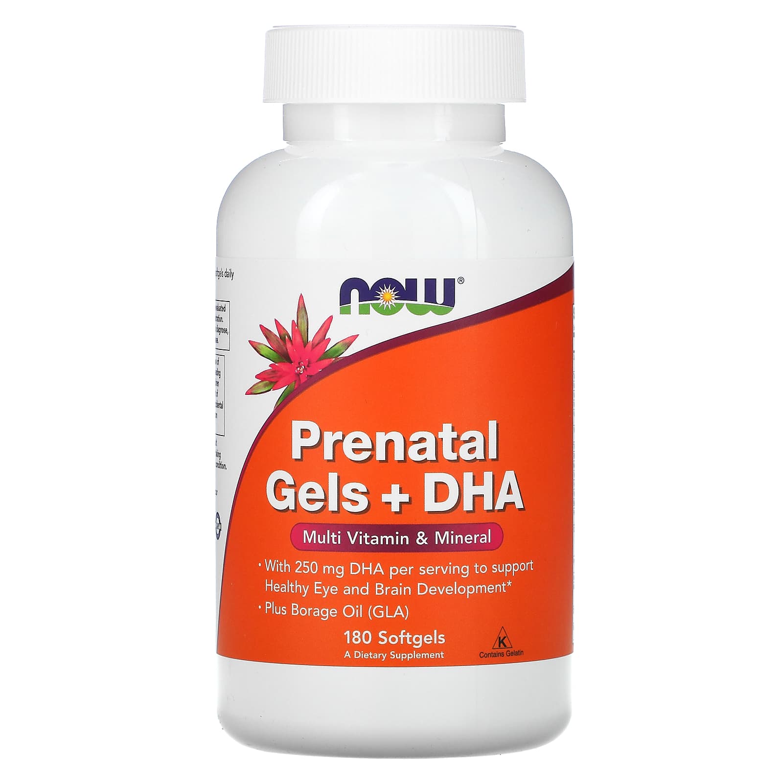 Now Foods, PRE-NATAL MULTIVITAMIN WITH DHA, 180 Softgels | HiLife Vitamins