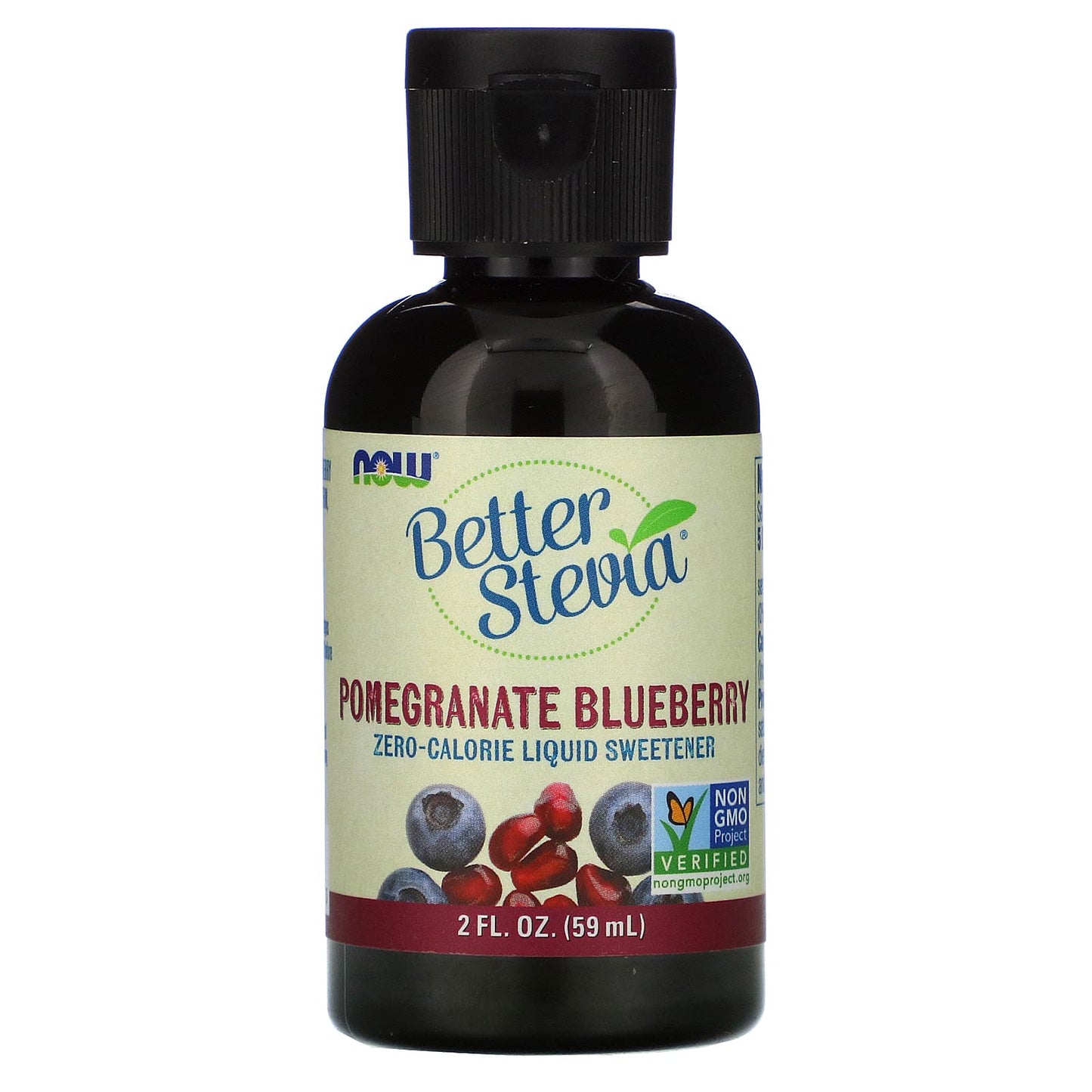 Now Foods, Betterstevia Pomeg-Berry, 2 OZ Liquid | HiLife Vitamins
