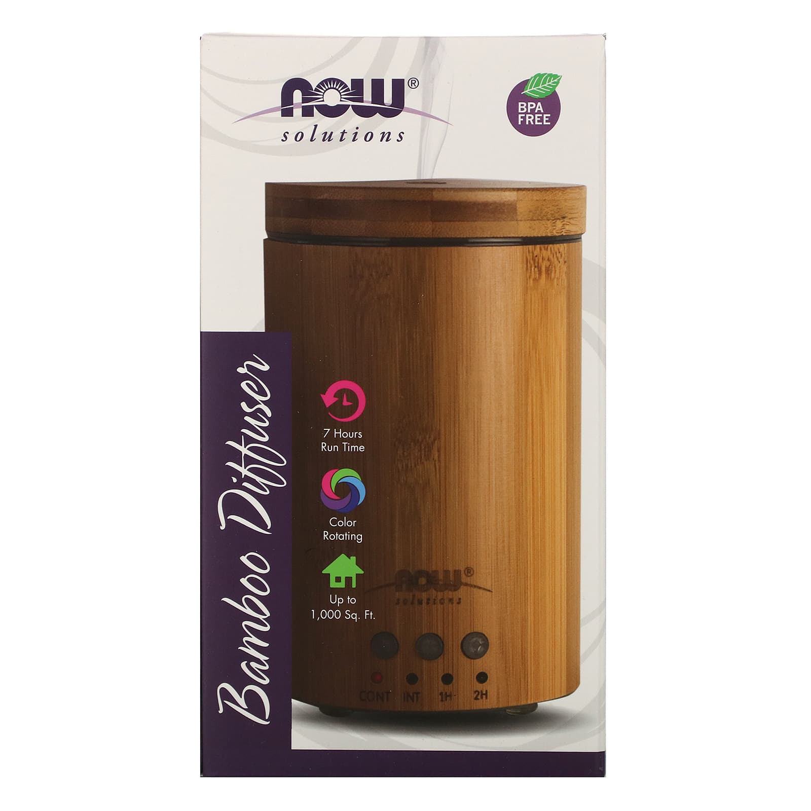 Now Foods, Ultrasonic Real Bamboo Diffuser, BAMBOO EA | HiLife Vitamins