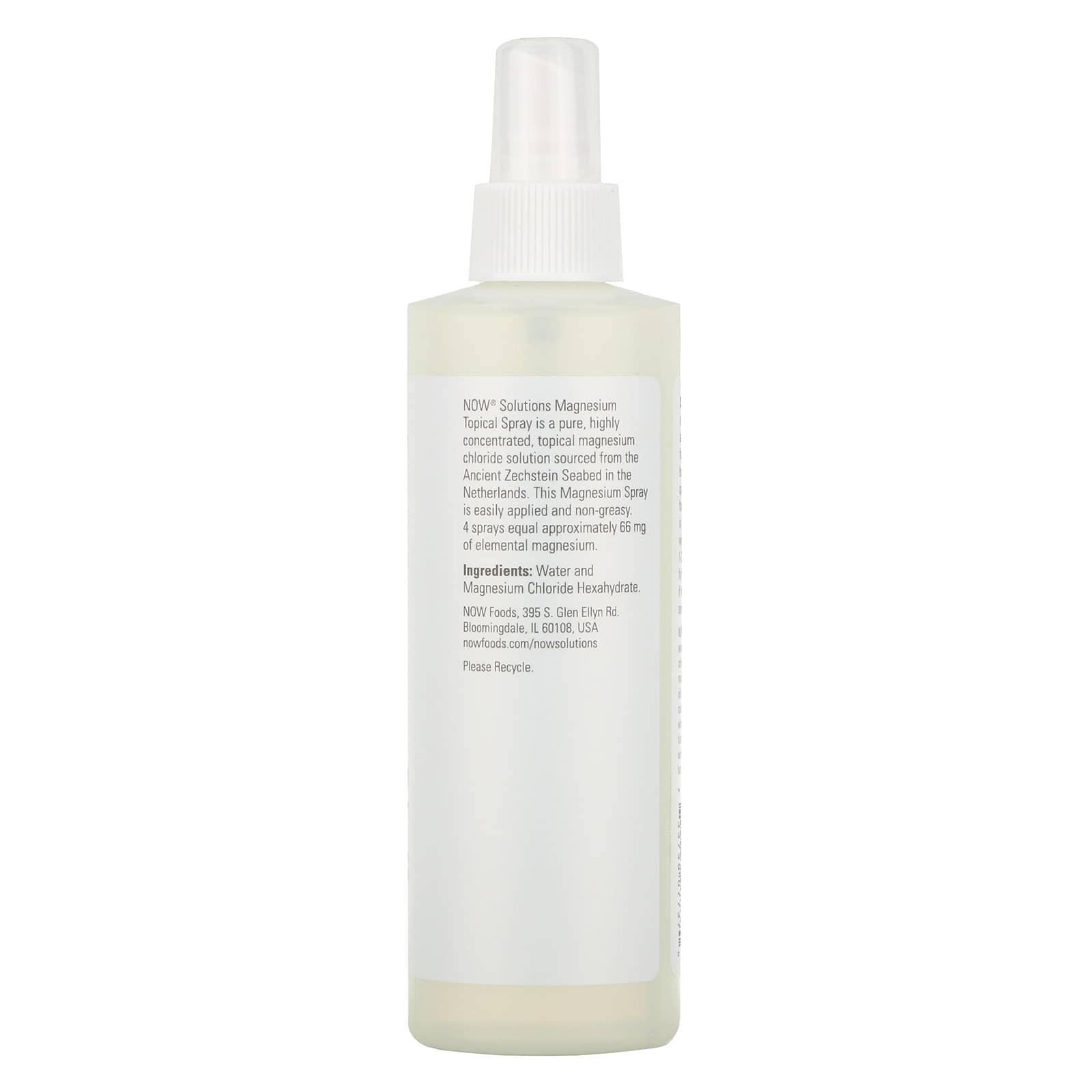 Now Foods, Magnesium Topical Spray, FL OZ OZ | HiLife Vitamins