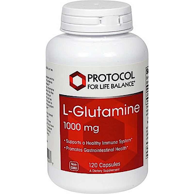 Protocol For Life Balance, L-GLUTAMINE 1000mg, 120 Capsules | HiLife ...