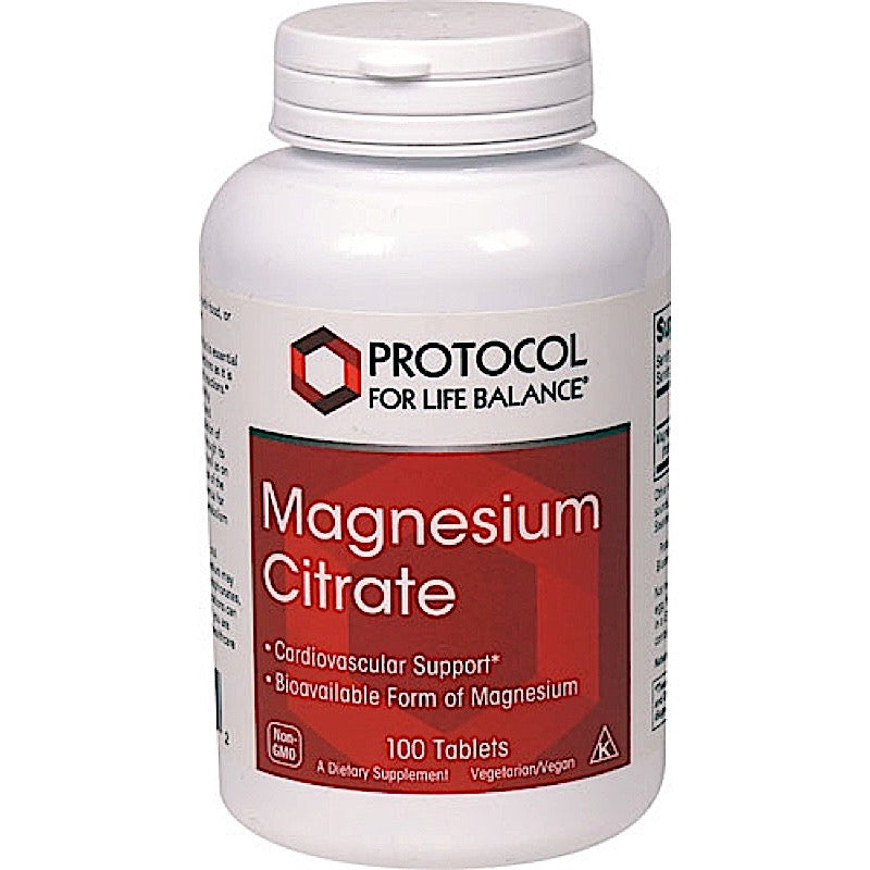 Protocol For Life Balance, MAGNESIUM CITRATE 200mg HIGH POTENCY, 100 ...