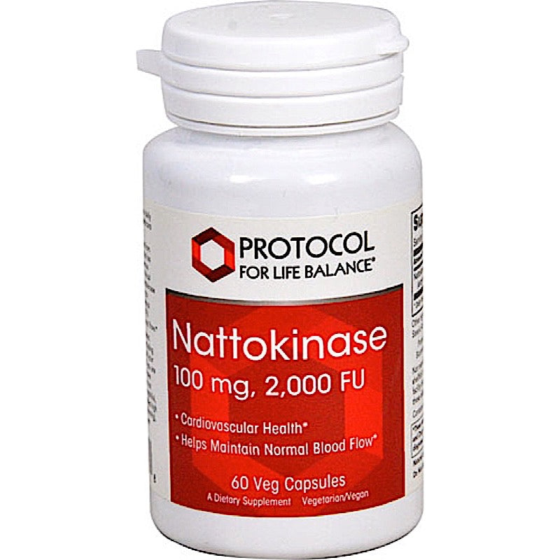 Protocol For Life Balance, NATTOKINASE 100MG/2000 FU UNITS, 60 Veg Capsules | HiLife Vitamins