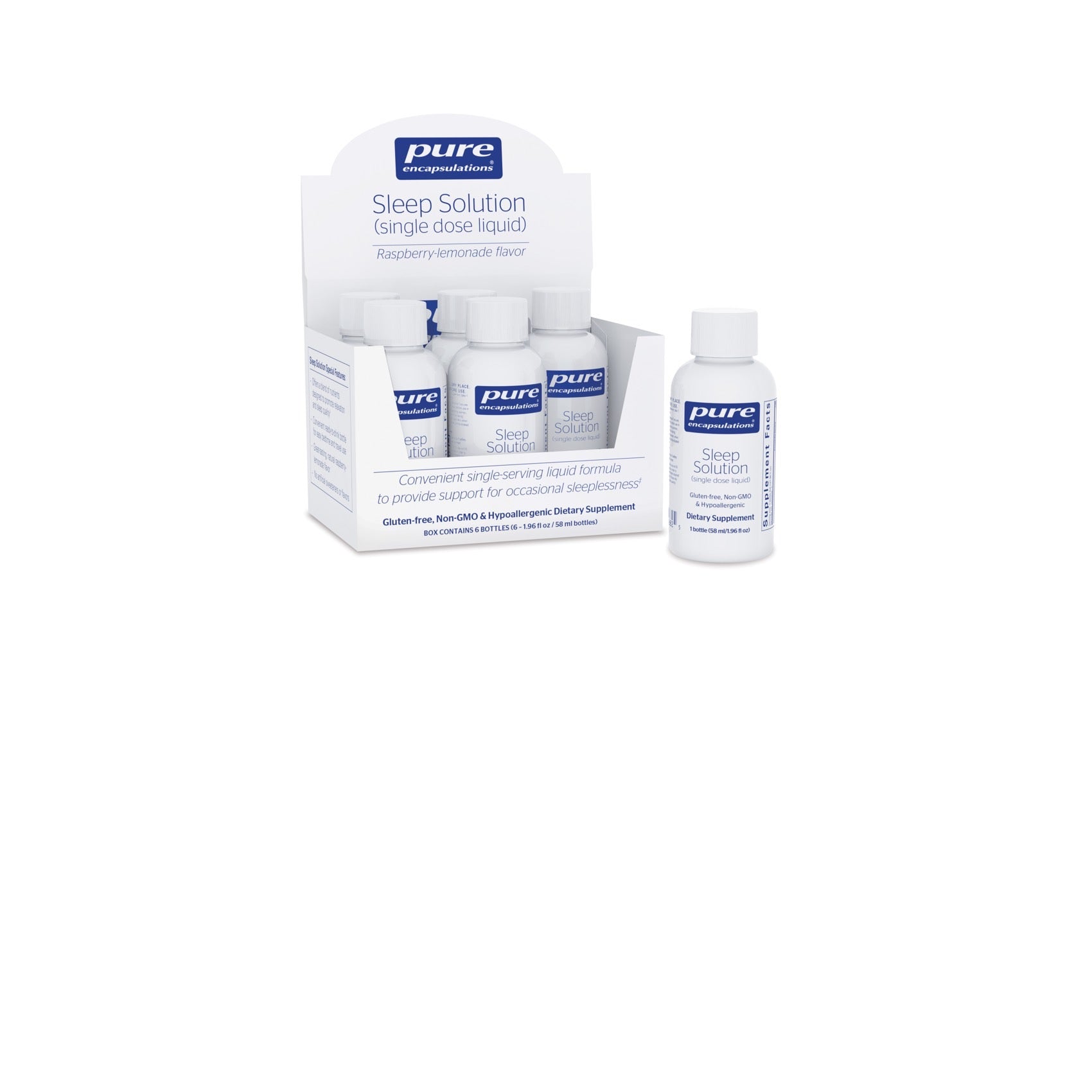 Pure Encapsulations, Sleep Solution (single dose liquid) Box of 6, 1.9 ...